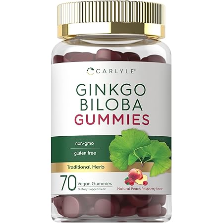 Amazon.com: Wild & Organic Ginkgo Biloba Gummies - Brain Supplement ...