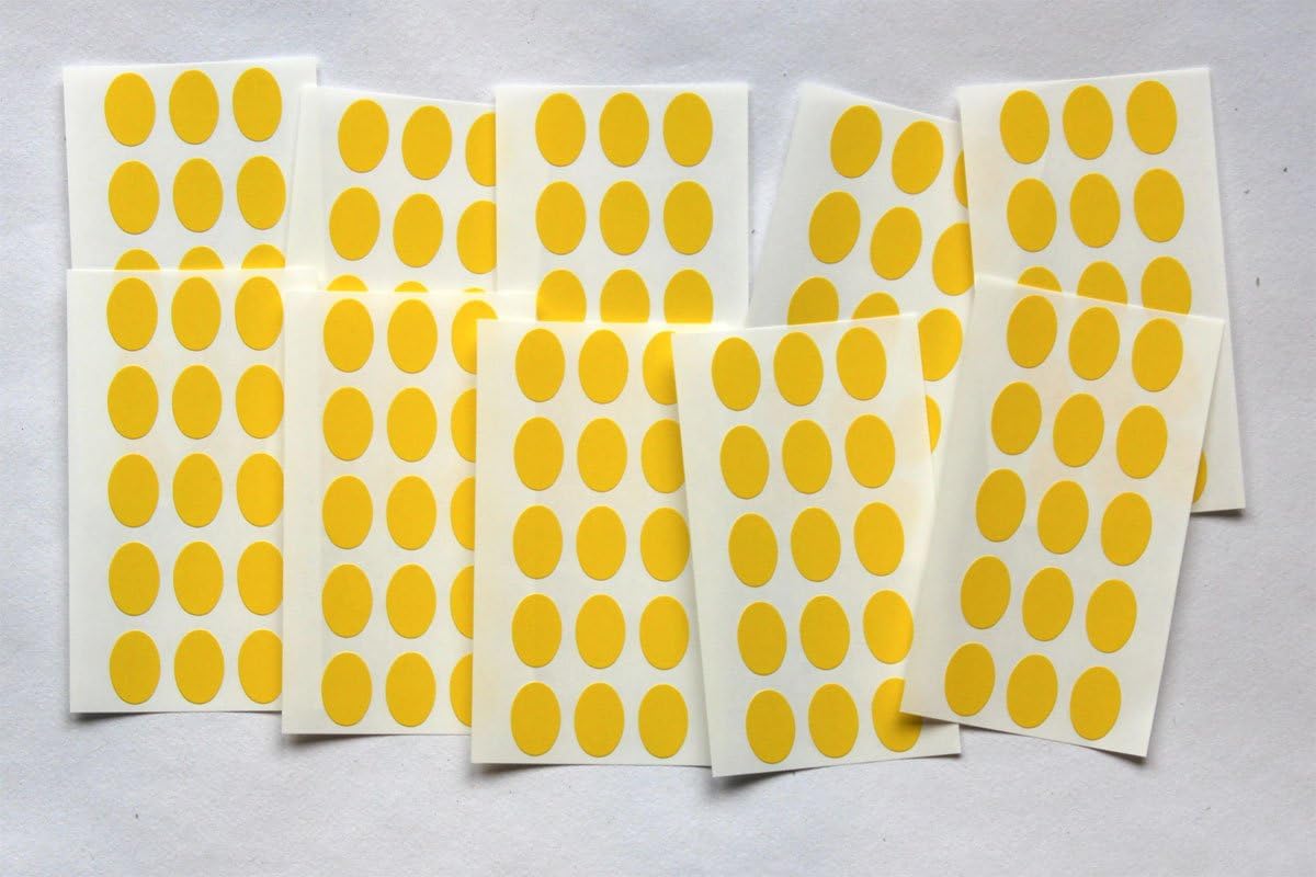 Amazon.com : 1040 ct All Purpose Self Adhesive Plain Oval White Labels ...