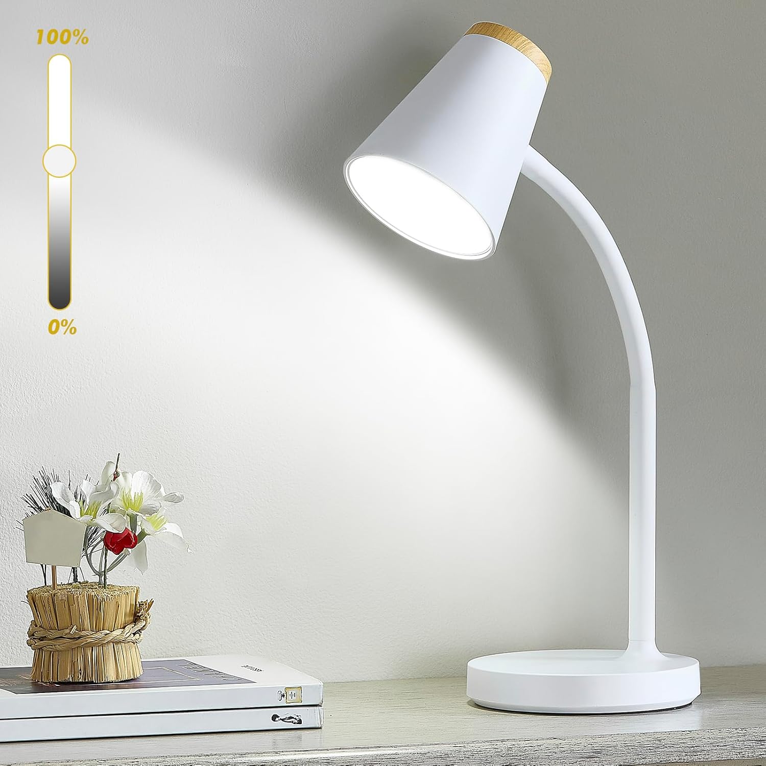 EJIAXIN Desk Lamp for College Dorm Room - Small LED Desk Lamp Touch ...