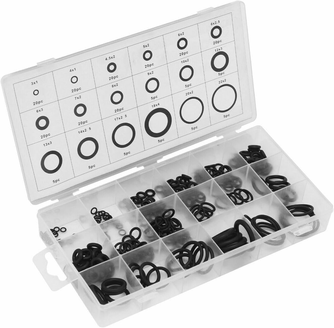 uxcell Nitrile Rubber O-Rings 15mm OD 9mm ID 3mm Width, Metric Sealing ...