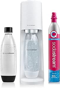 SodaStream Terra Sparkling Water Maker Machine, with 1 Litre Reusable BPA-Free Water Bottle for ...