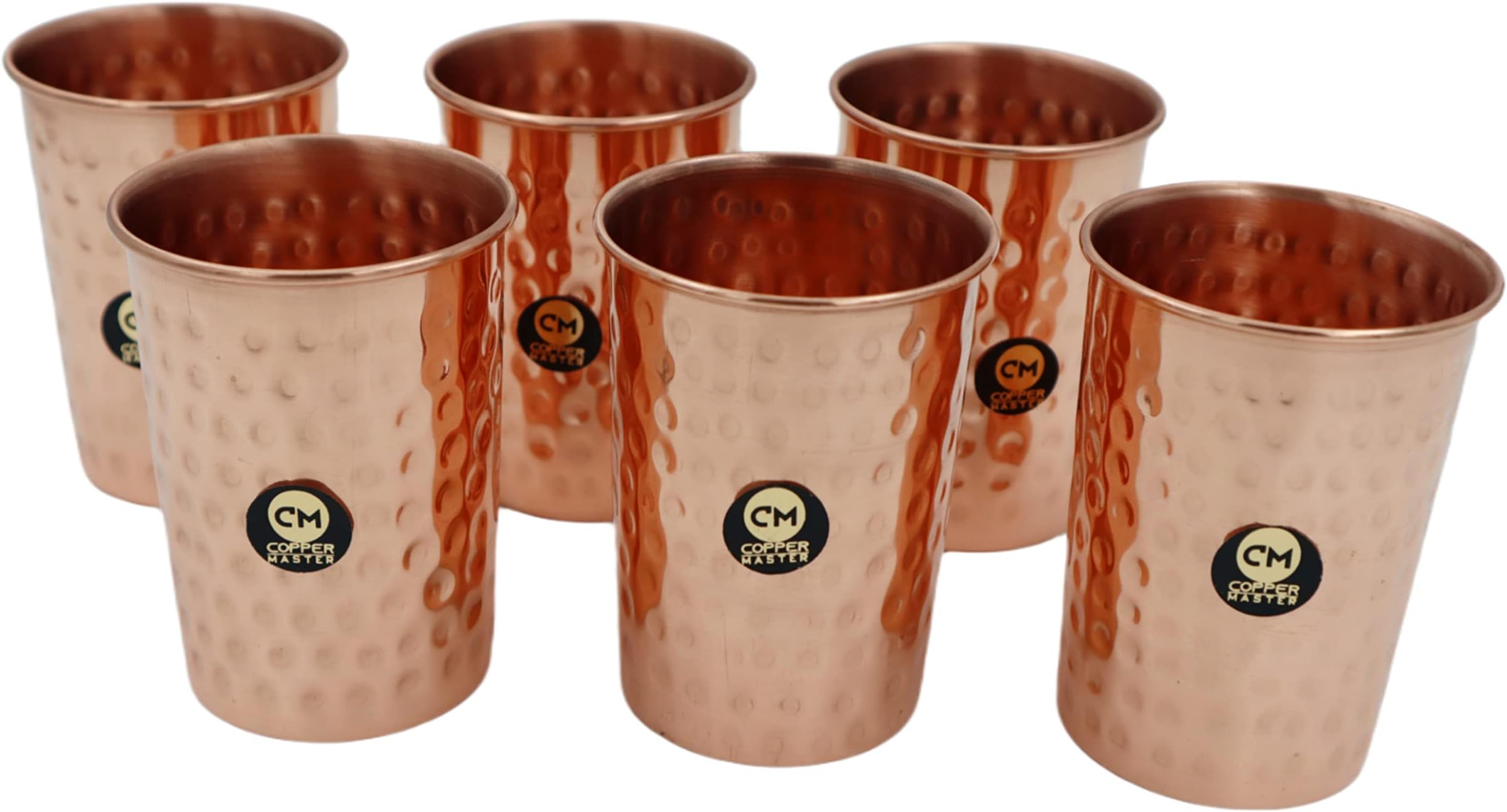Buy coconut Stainless Steel Glasses -Set of 6 - Capacity - 300ML Each ...