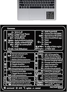 Keyboard Shortcut Sticker | Word/Excel Quick Reference Guide Keyboard ...