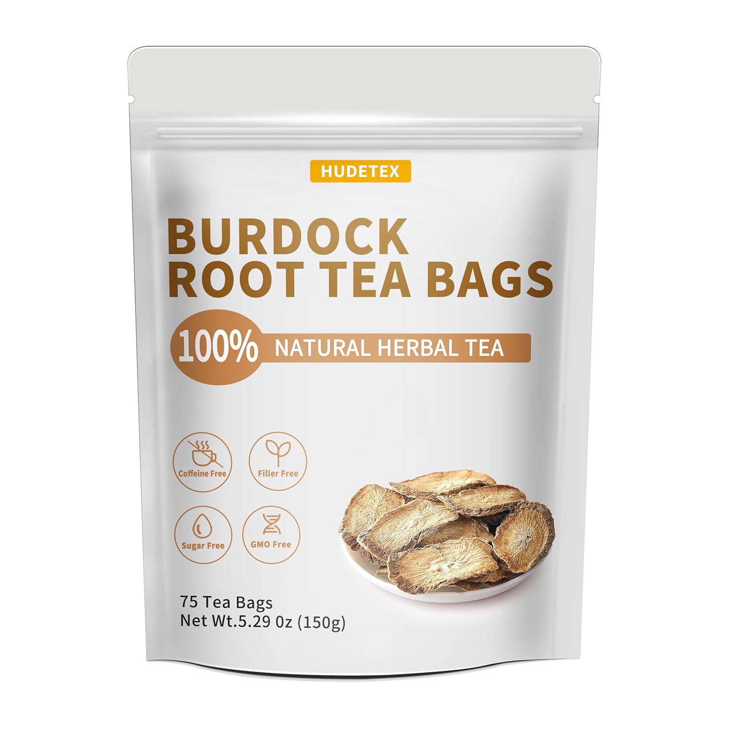 Amazon.com : Burdock Root Tea Bags with 75 Count- Supports Kidney ...