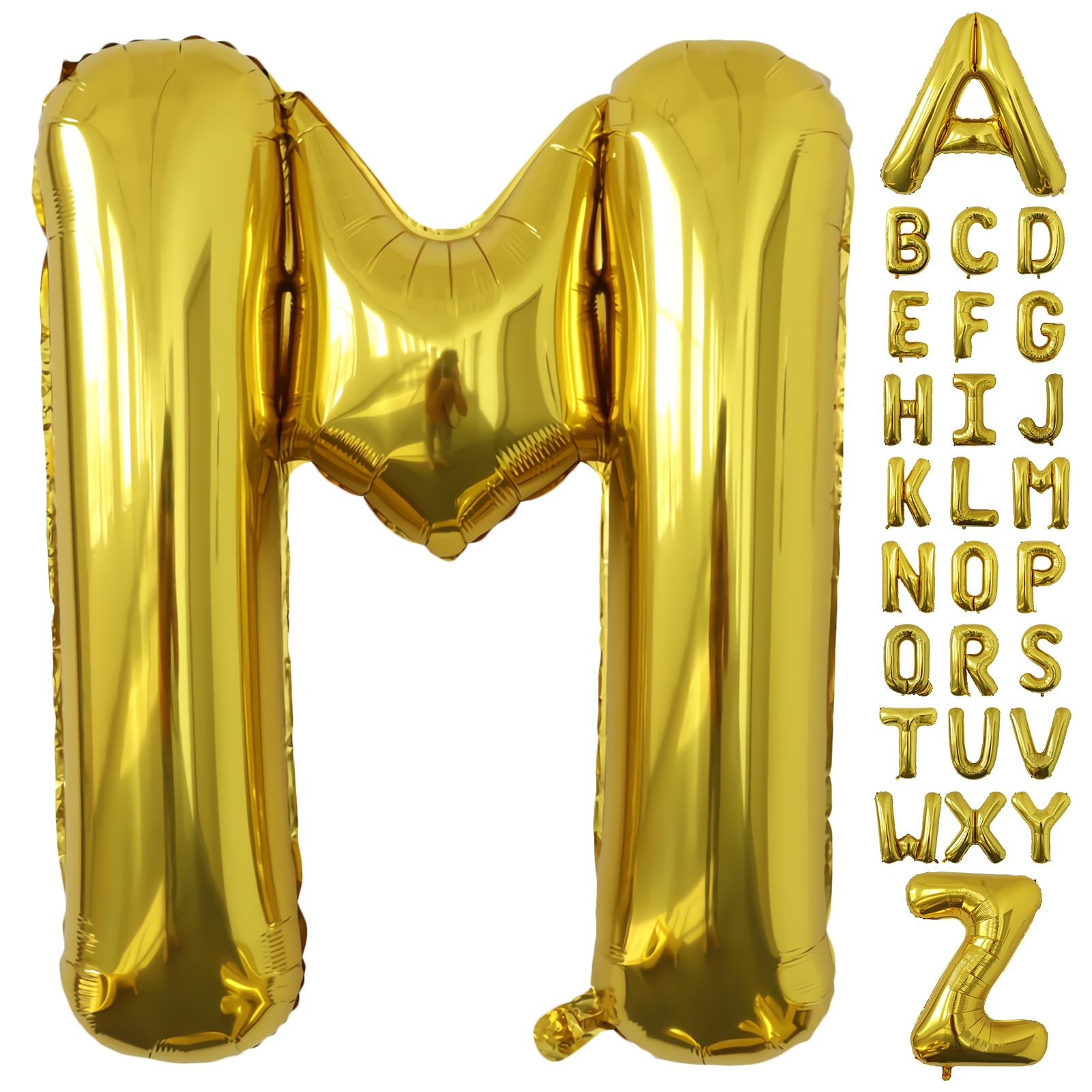 Amazon.com: SINBEE ''40'' Inch Large Gold Letter Balloons, Big Size ...