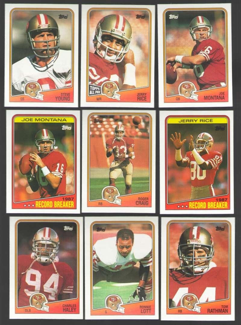 Amazon.com: 1988 Topps Football Team Set - SAN FRANCISCO 49ERS ...