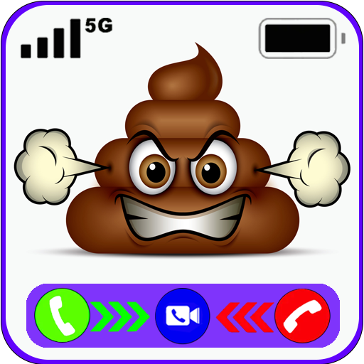 Incoming Video Call From Angry Poop Fake Video Voice Call & Texting ...