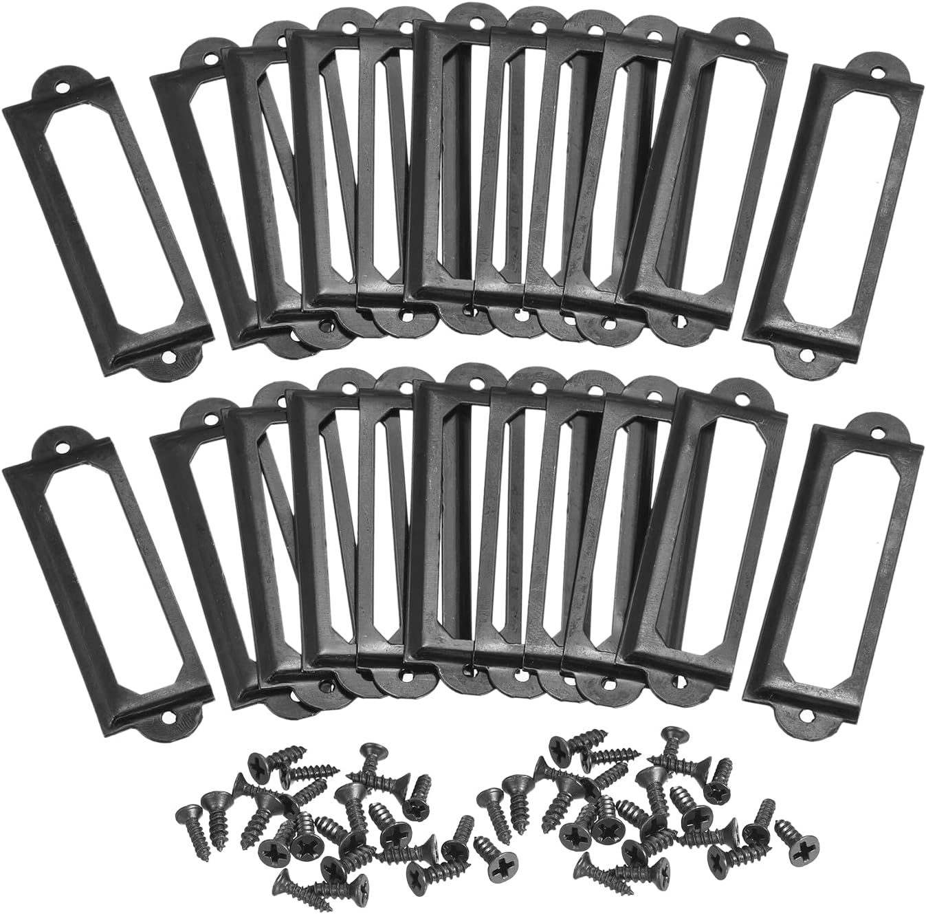 Metal Label Holders Furniture Drawer Cabinet Card Holder Tag Name Plate ...