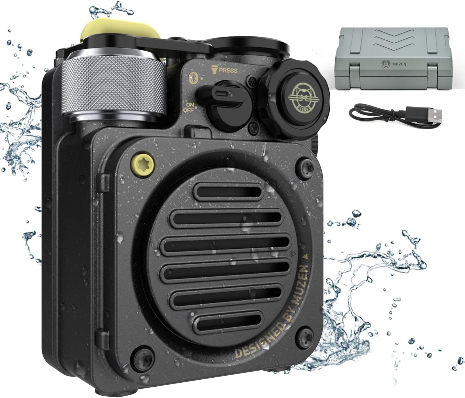 MUZEN Wild Mini Bluetooth Lautsprecher Klein, Tragbare Speaker Fahrrad ...