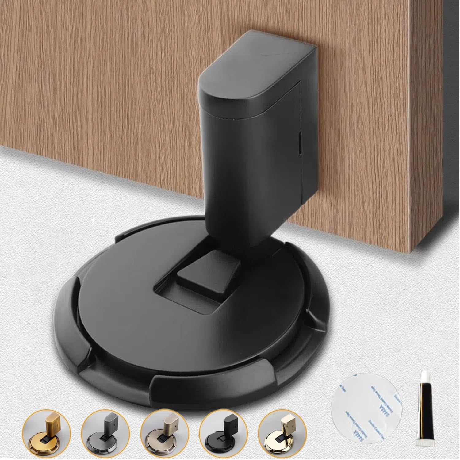 Amazon.com: Magnetic Door Stopper, 2024 Upgraded Punch-Free Mechanical ...