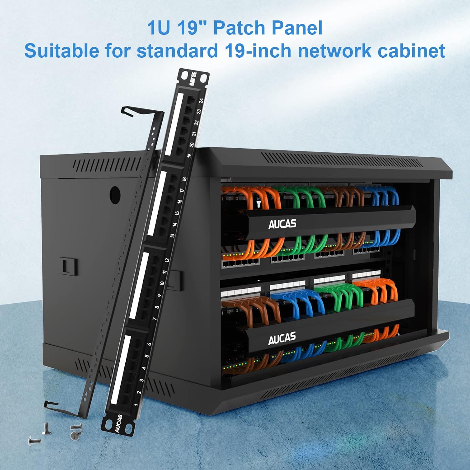 AUCAS Cat5e Patch Panel Rackmount or Wall Mount 50U Nepal | Ubuy