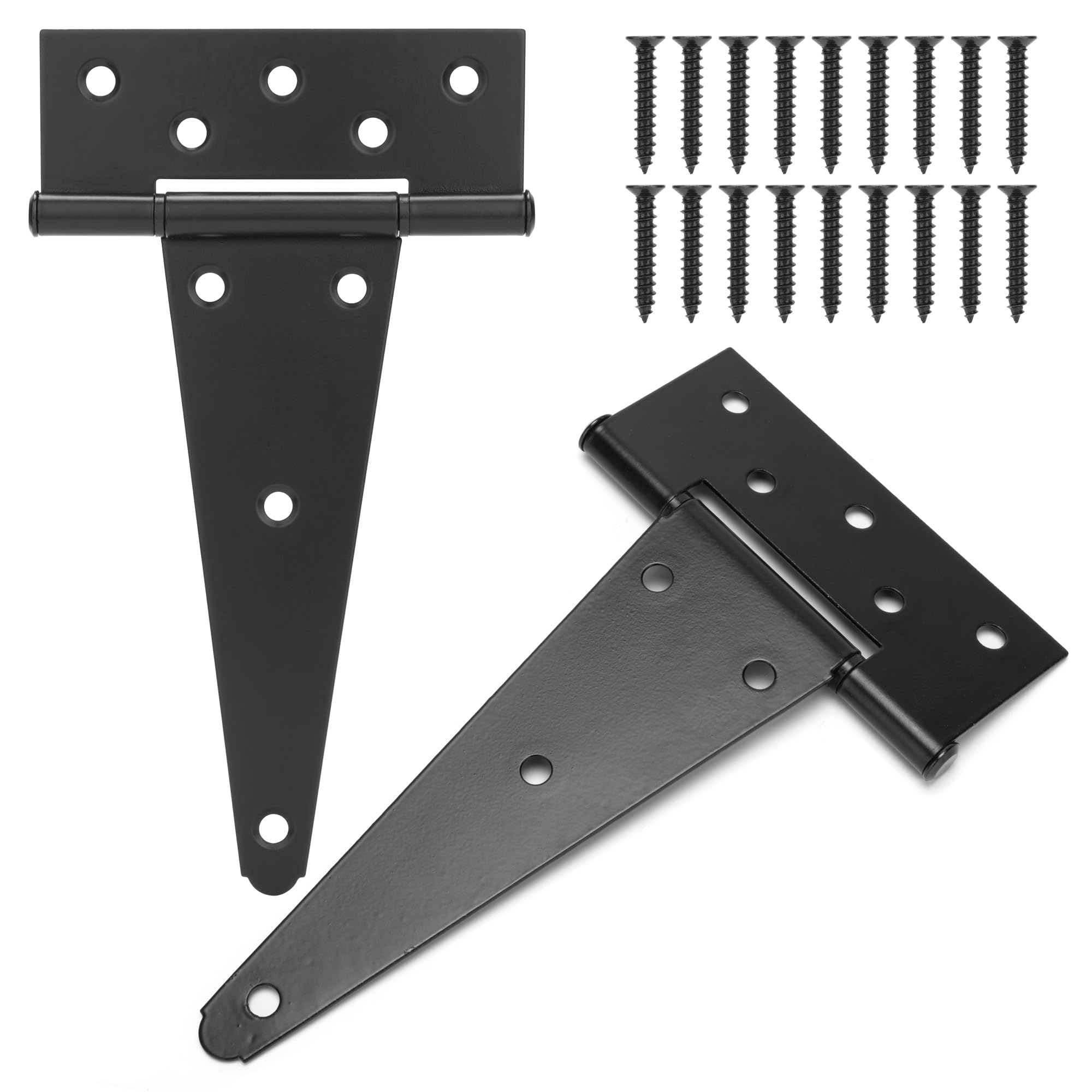 Amazon.com: YONSIN 8" T-Strap Shed Door Hinges 2Pcs Switch Silently ...