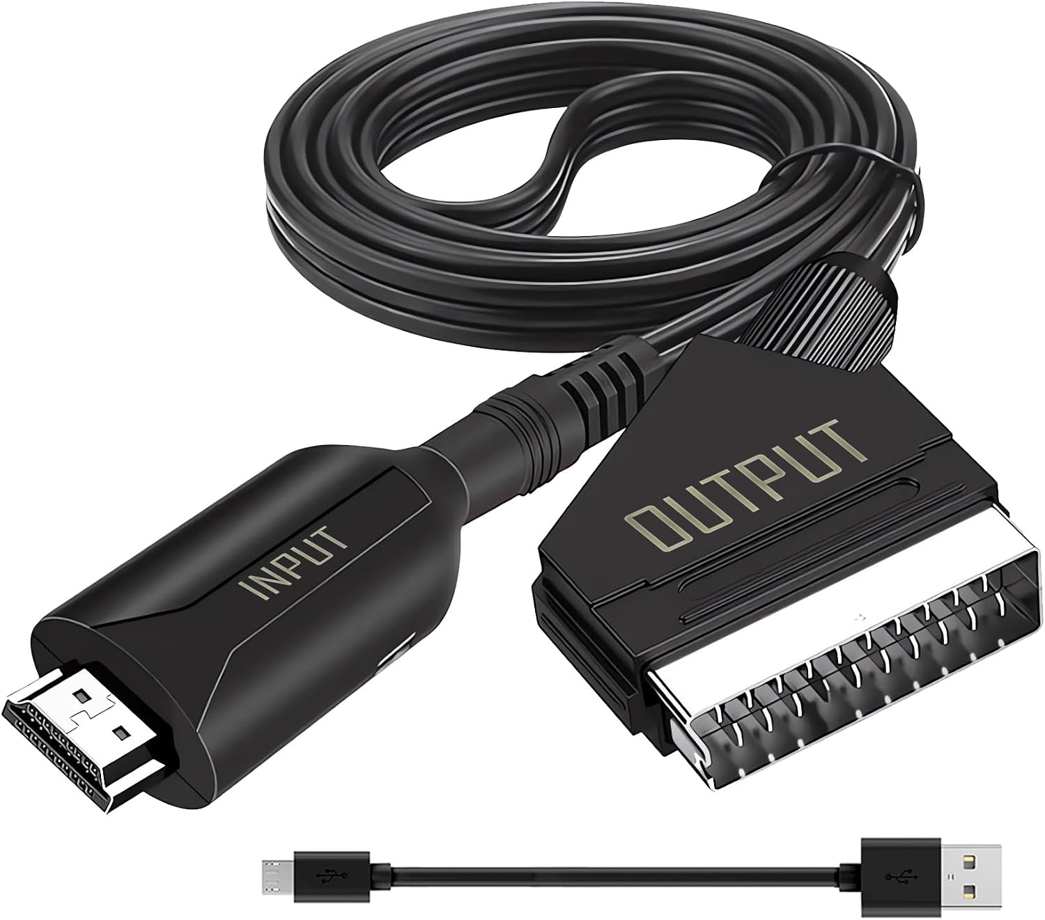 iHaospace HDMI to Scart Converter, All-in-One HDMI to Scart Adapter ...