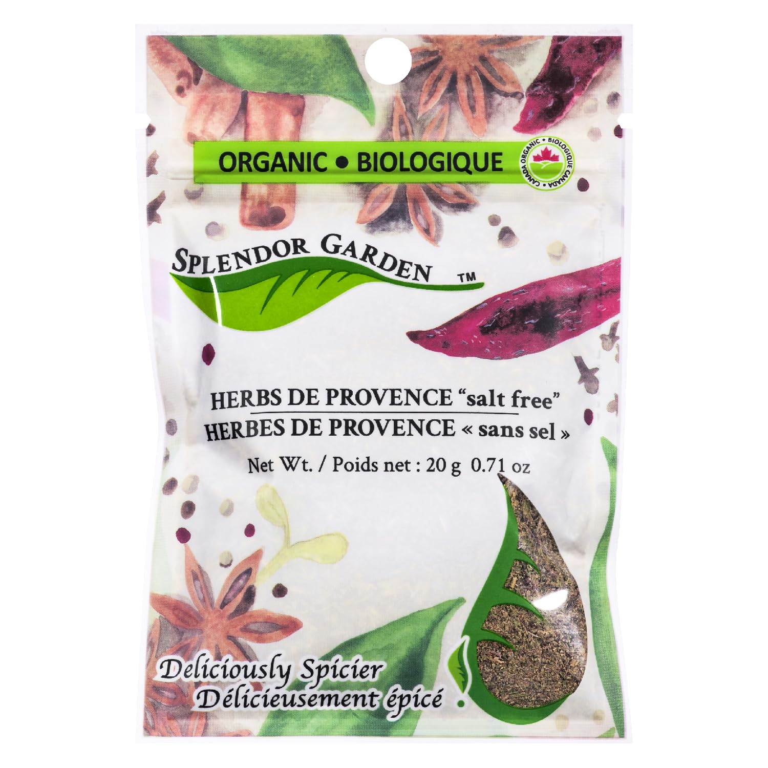 Splendor Garden organic Herbs De Provence,20.0 Gram : Amazon.ca: Patio ...