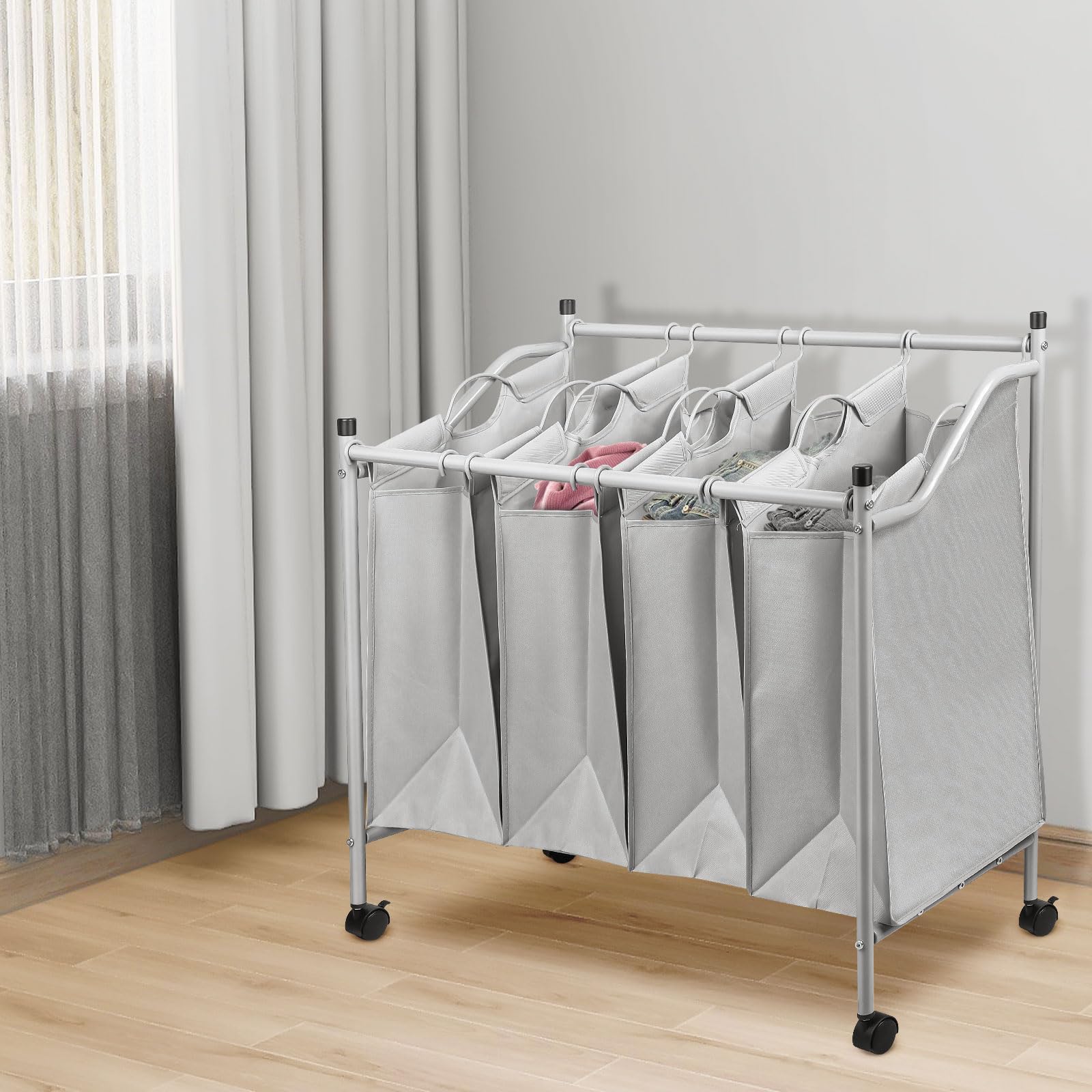 Laundry Trolley, Laundry Baskets, Laundry Hamper, Laundry Sorter with ...