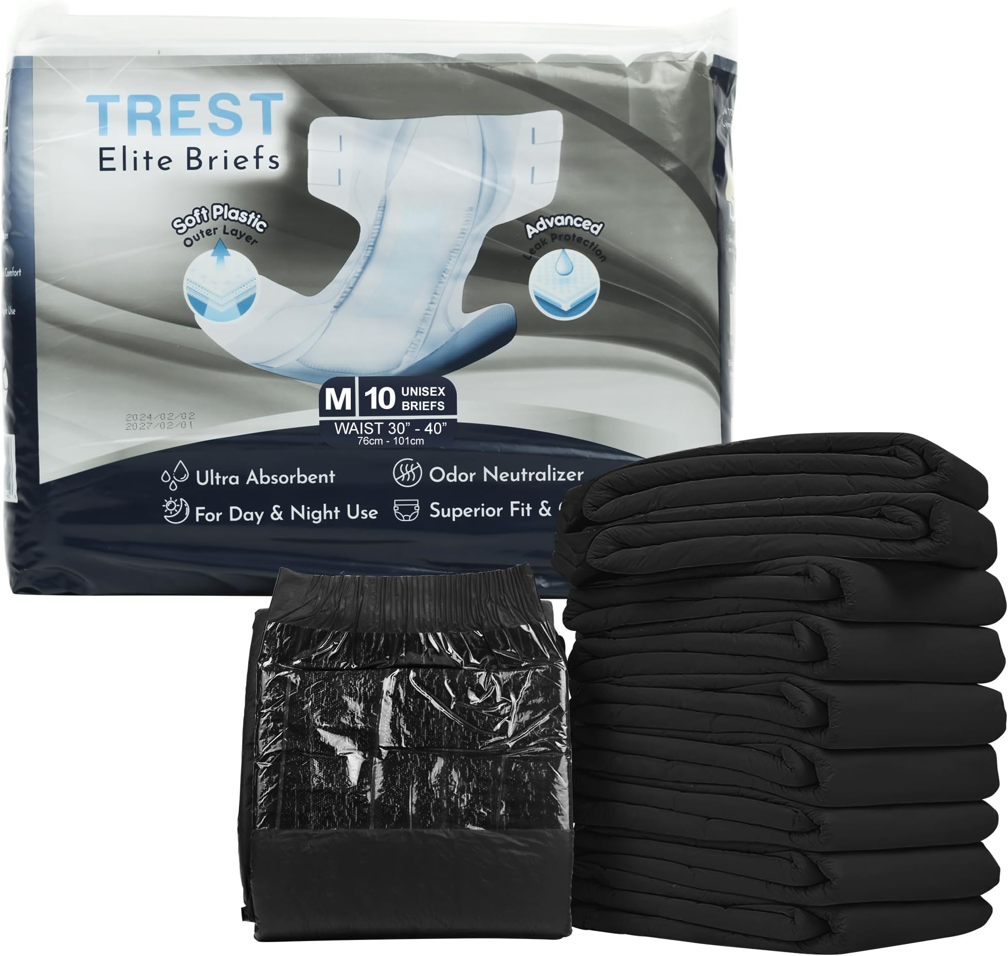 Amazon.com: Trest Elite Briefs for Men and Women, Overnight Diapers for ...