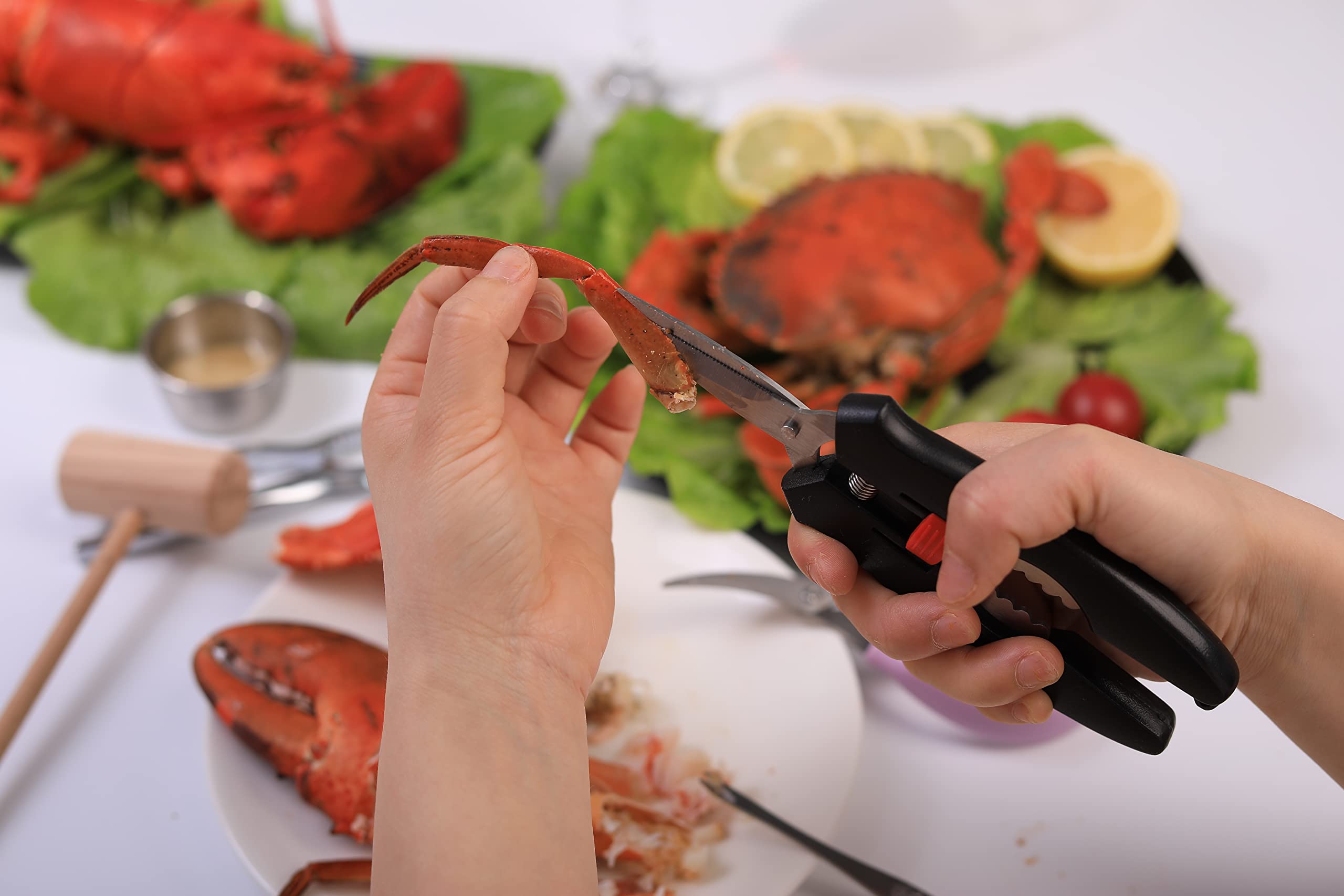 Snapklik.com : 3-Piece Crab Crackers/scissors,king Crab Legs Scissors ...