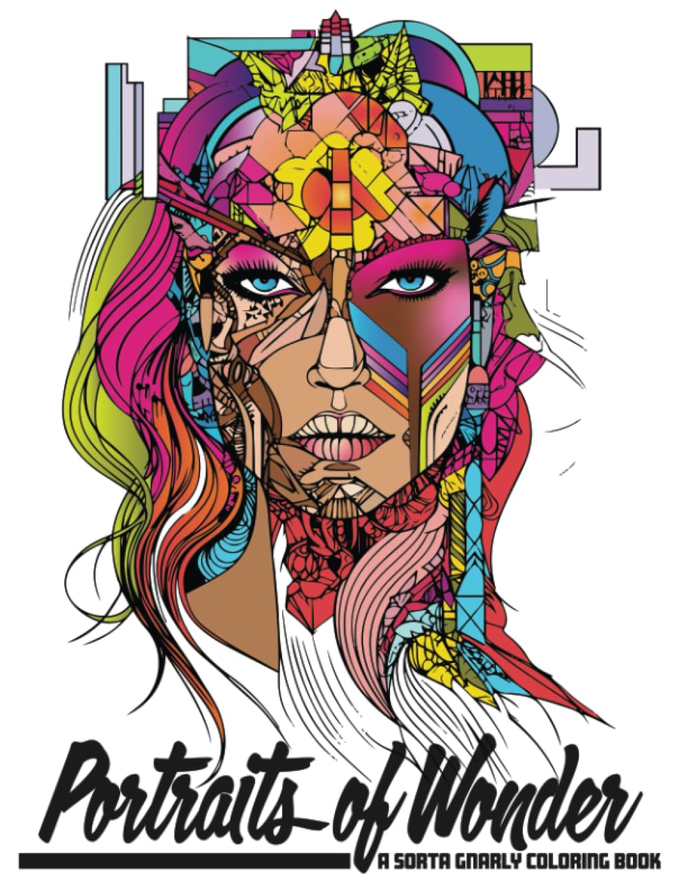 Amazon.com: Portraits of Wonder a Sorta Gnarly Coloring Book ...