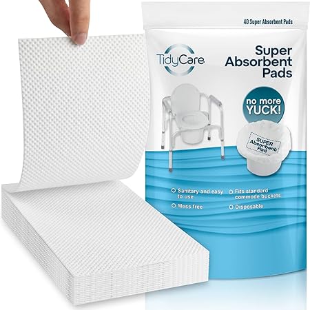Amazon.com: TidyCare Commode Liners for Bedside Portable Toilet Chair ...