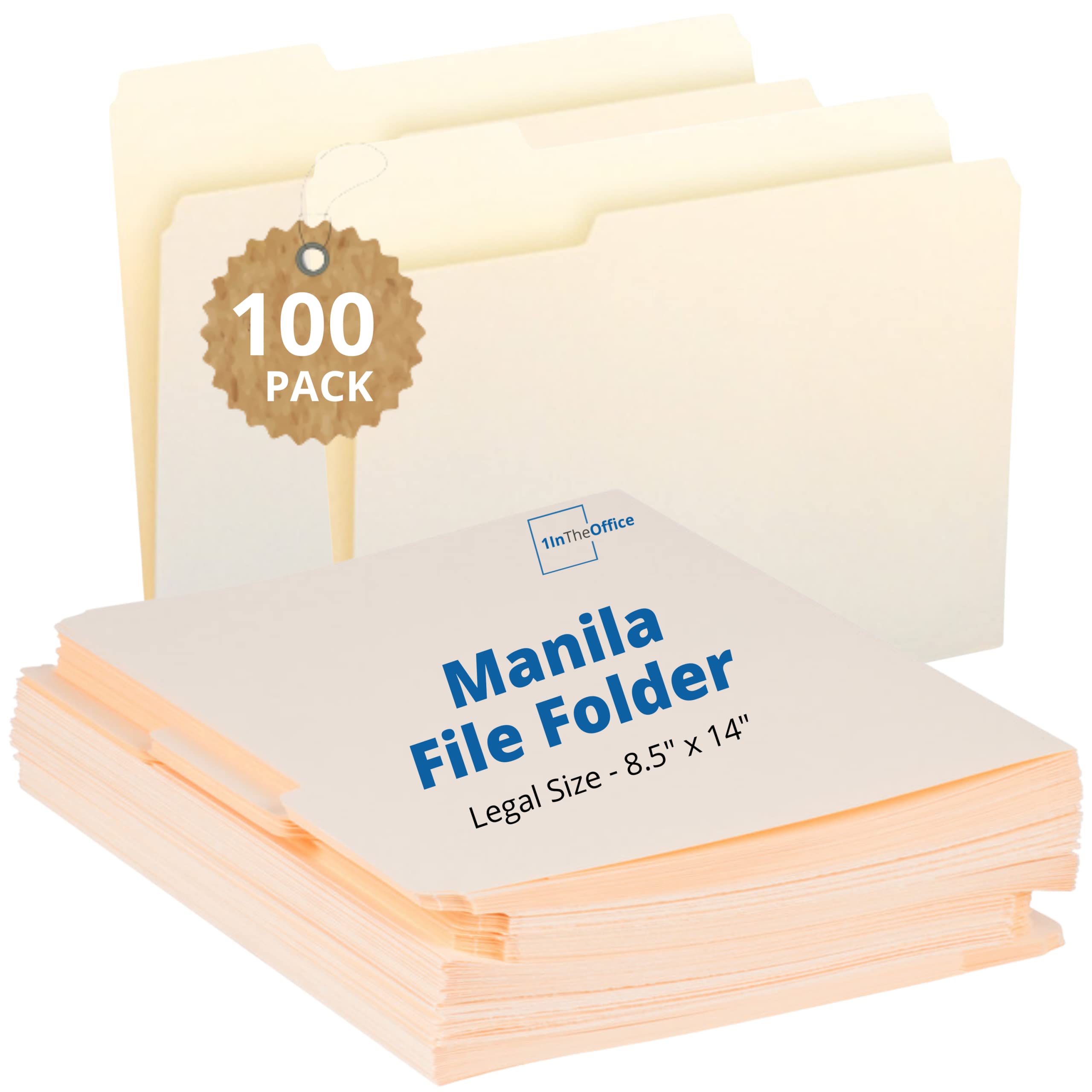 Snapklik.com : Legal Manila Folders 85x14, 1/3 Cut Manila File Folders ...