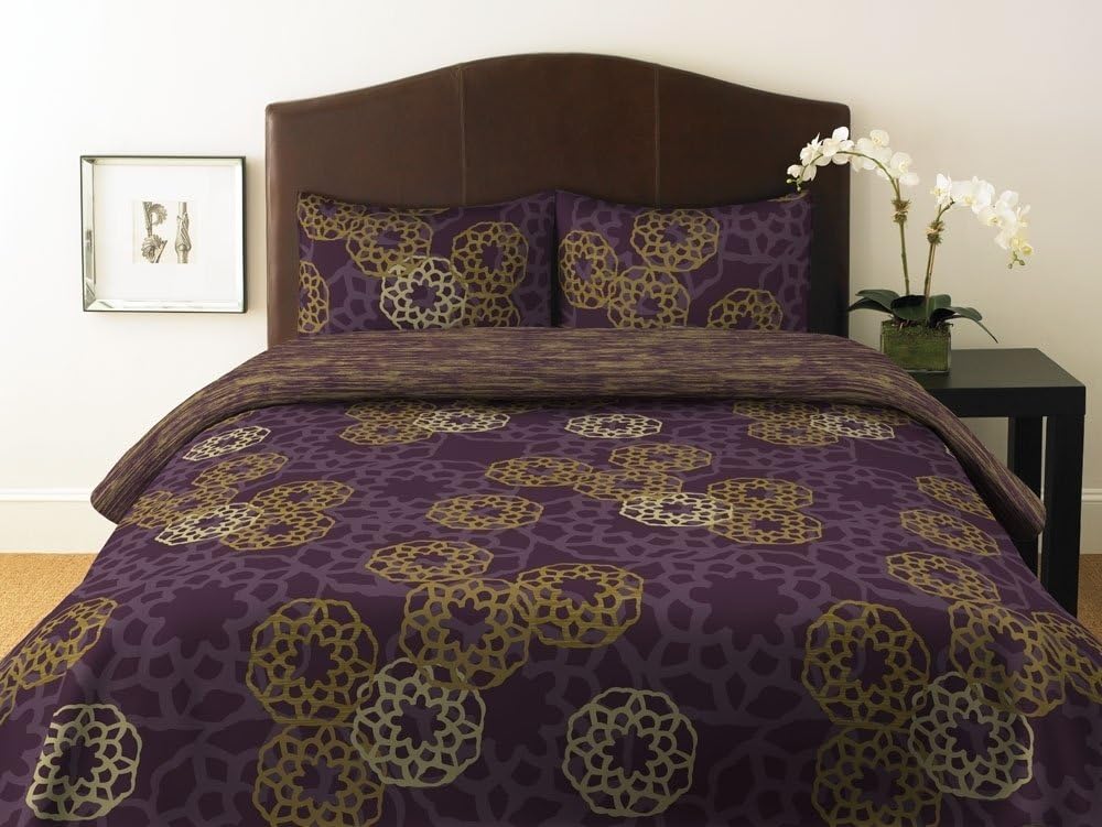 Amazon.com: City Scene Reflections Collection Duvet Set, Full/Queen ...