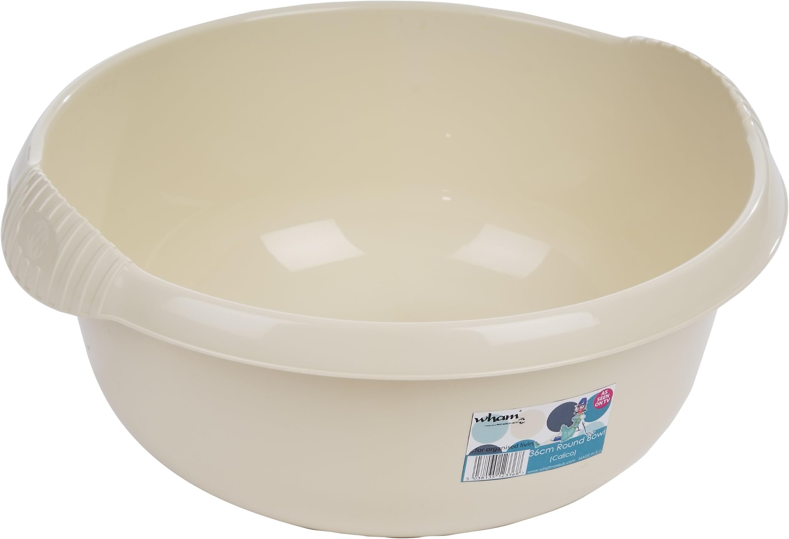 High Grade Large Circular Washing Up Bowl in Cream : Amazon.co.uk: Grocery