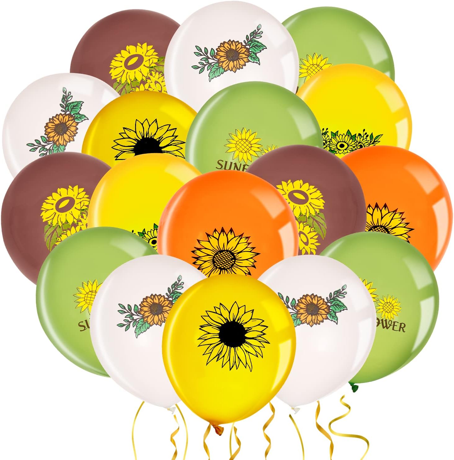 Amazon.com: DREMISI 30Pcs Sunflower Balloons Sunflower Party ...