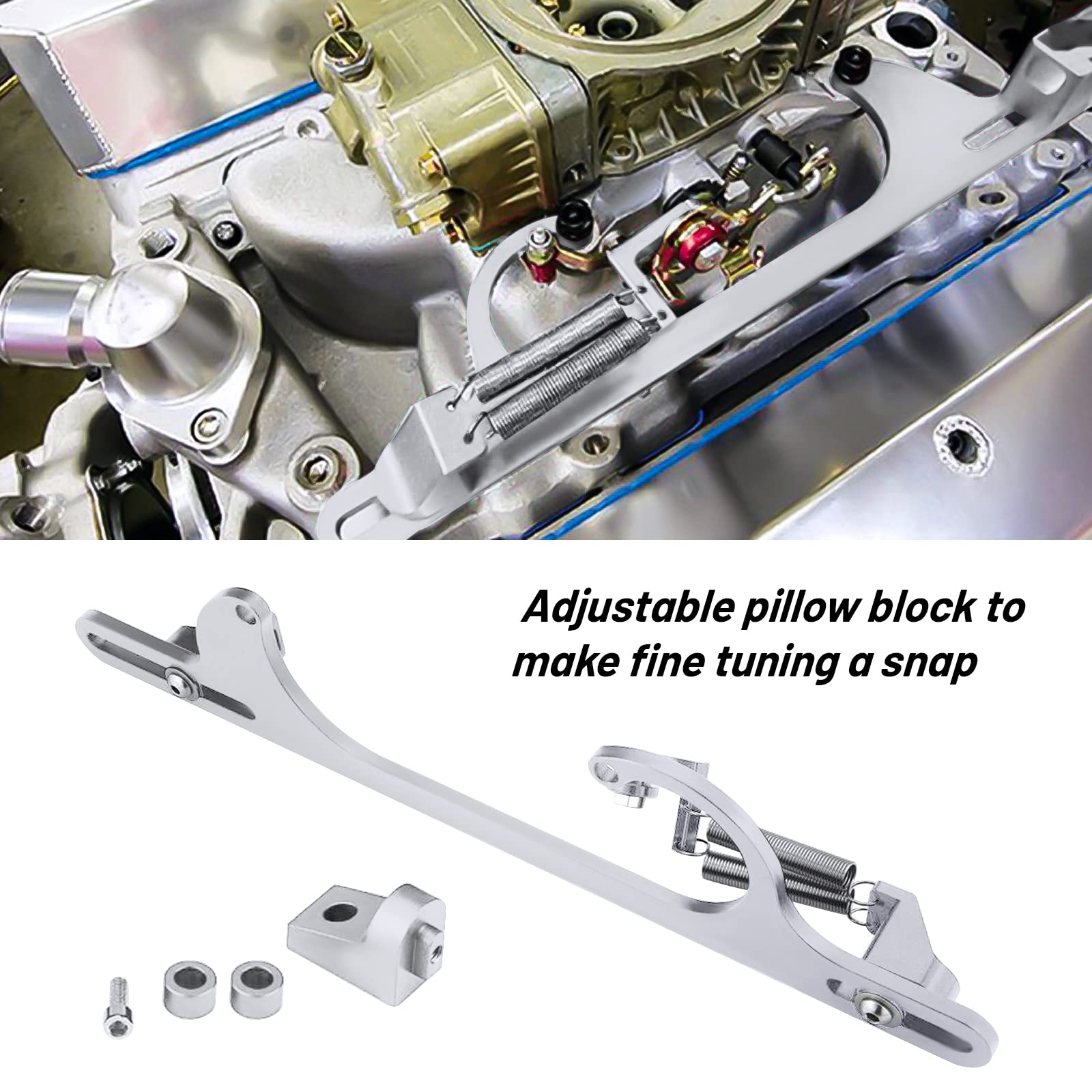 Snapklik.com : 4500 Series Carburetor Throttle Cable Bracket- Endxedo Aluminum Adjustable ...