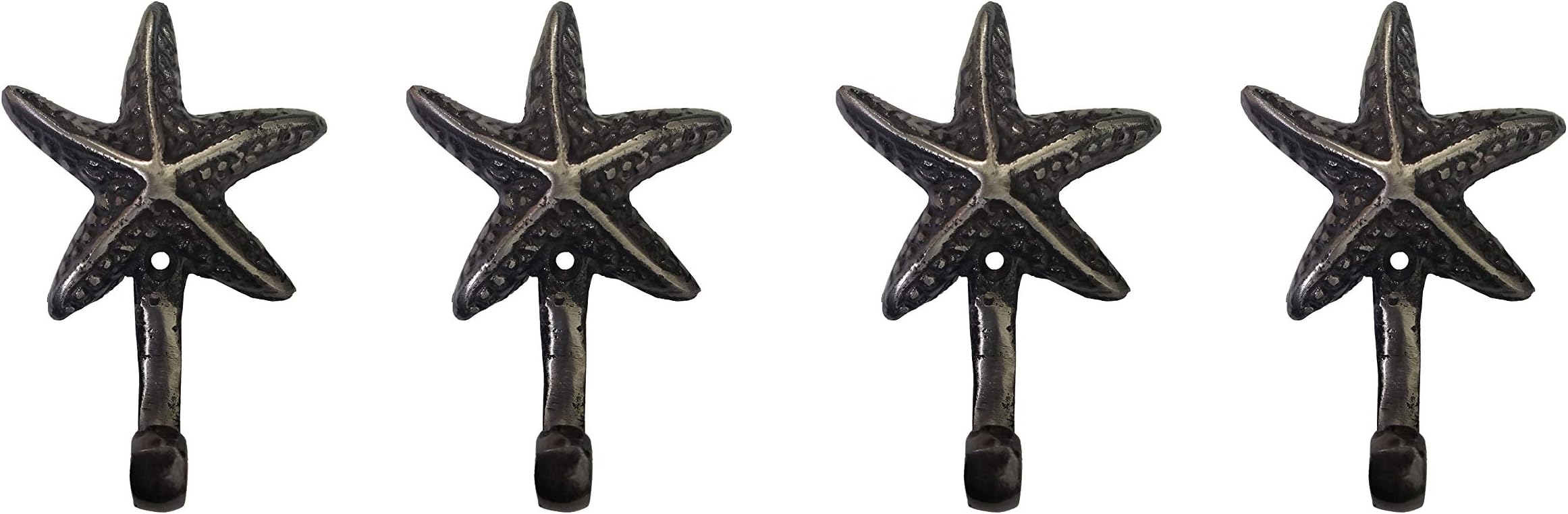 Amazon.com: Iron Starfish Hook, Set of 2, Light Blue : Home & Kitchen