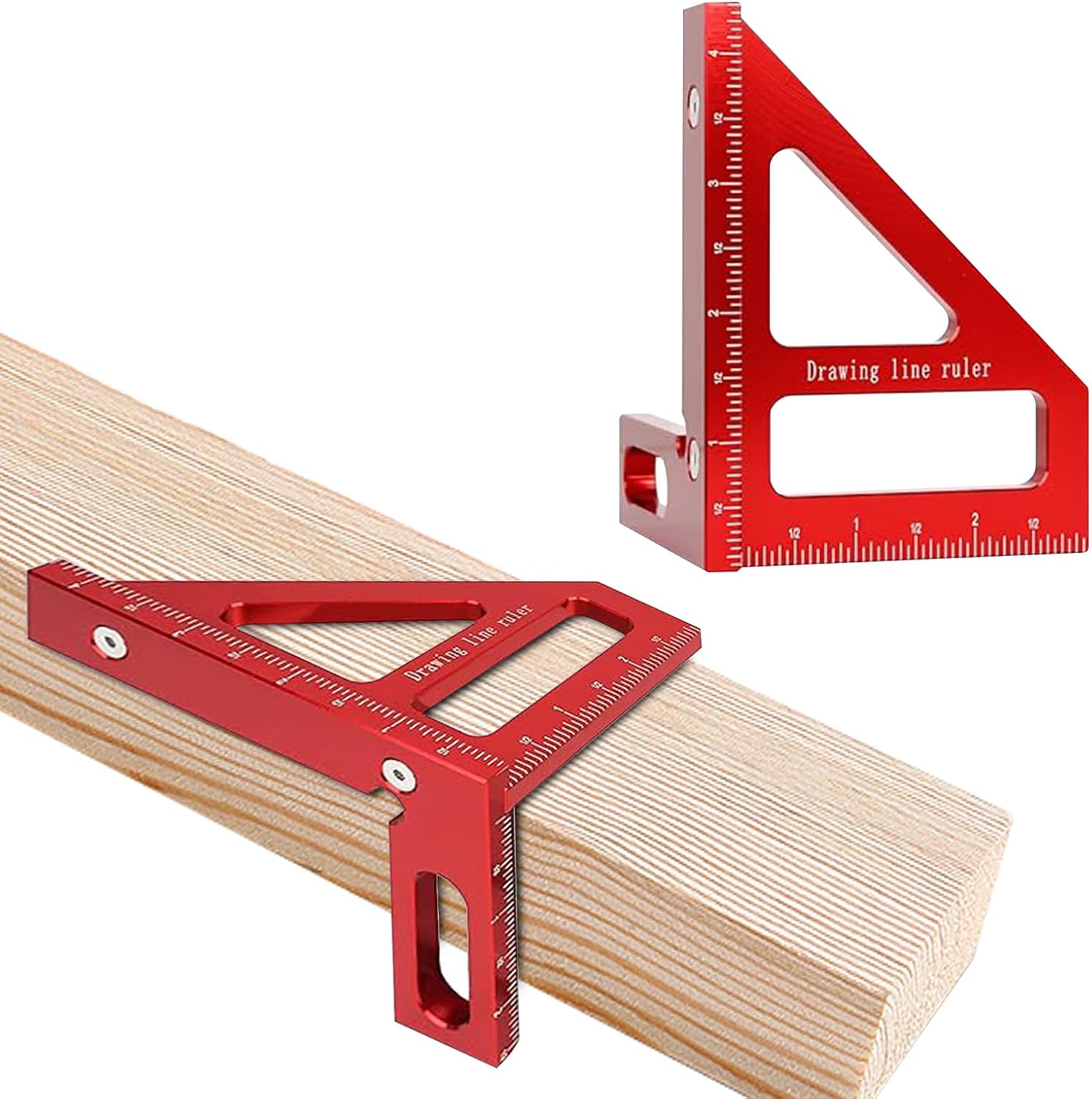3D Multi Angle Measuring Ruler, 45° & 90° Degree Triangle Scriber ...