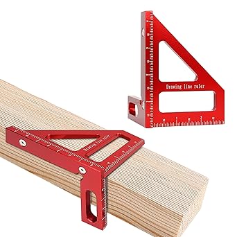 3D Multi Angle Measuring Ruler, 45° & 90° Degree Triangle Scriber ...