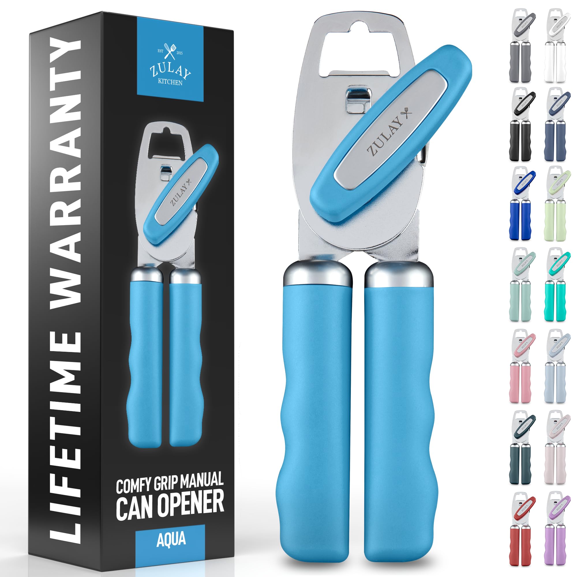 Amazon.com: Zulay Kitchen Heavy Duty Stainless Steel Can Opener Manual ...