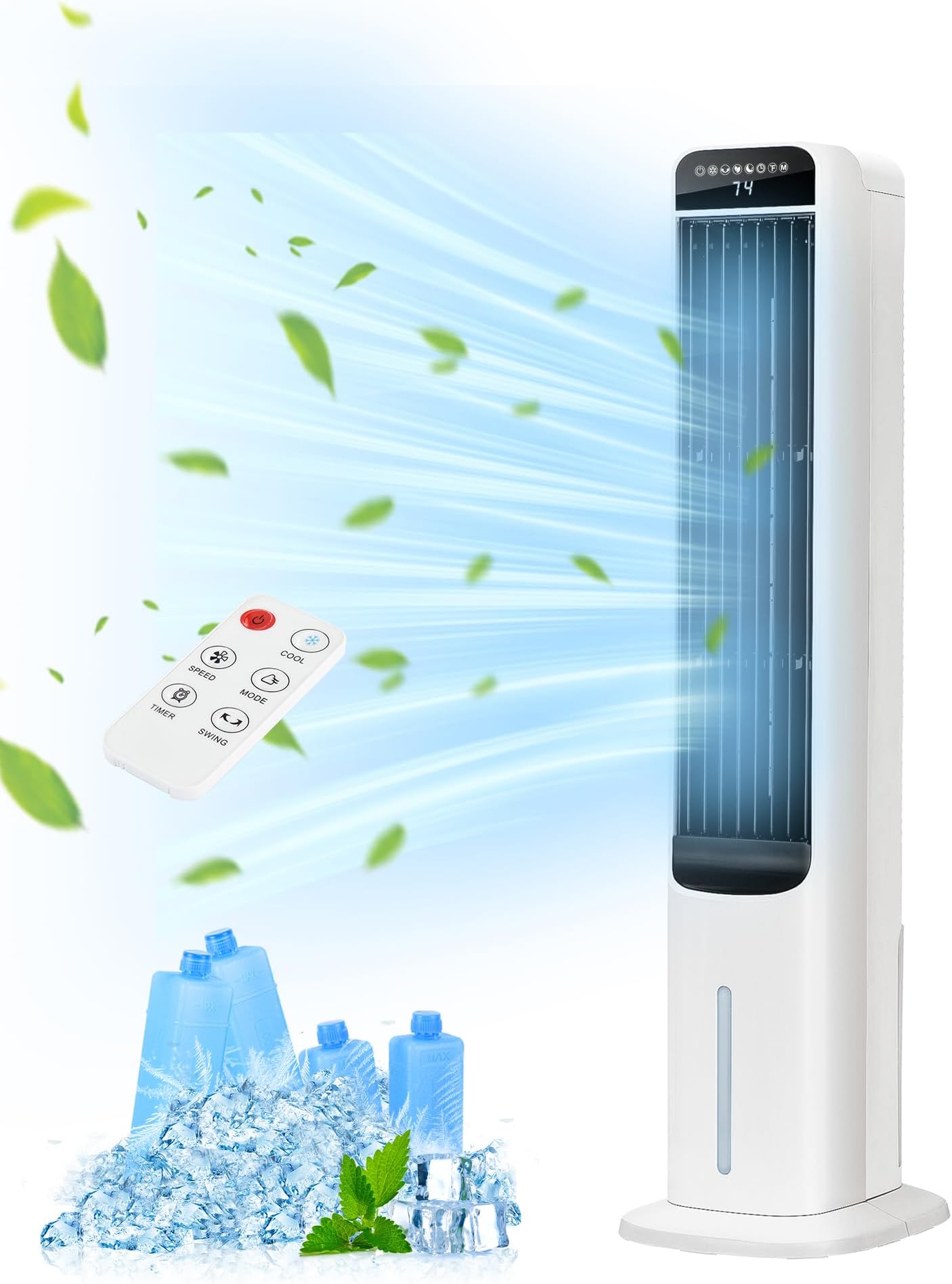 Amazon.com: 41” Swamp Cooler, Evaporative Air Cooler, Cooling Fans that ...