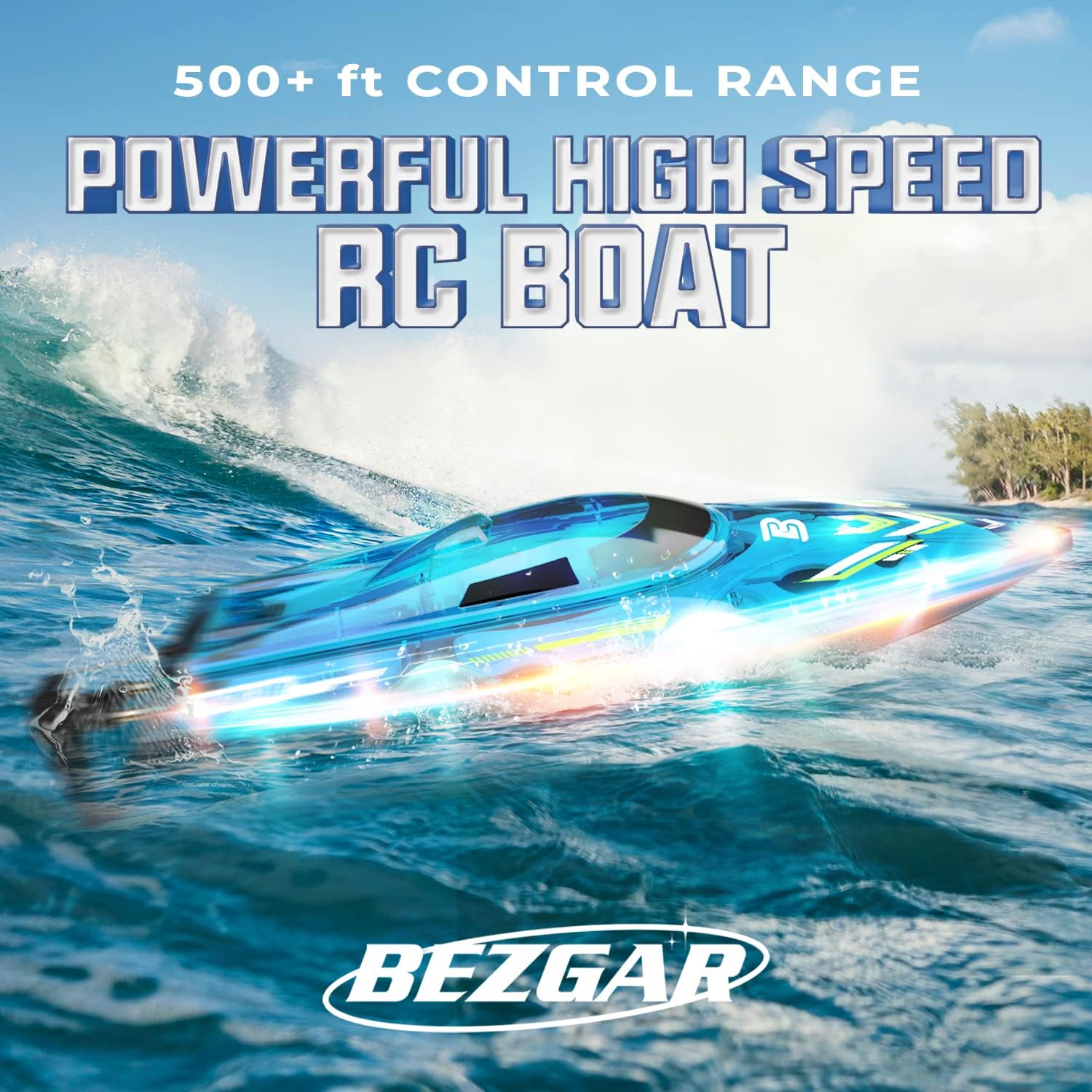 BEZGAR Barco RC para niños y adultos barcos de control remoto para ...