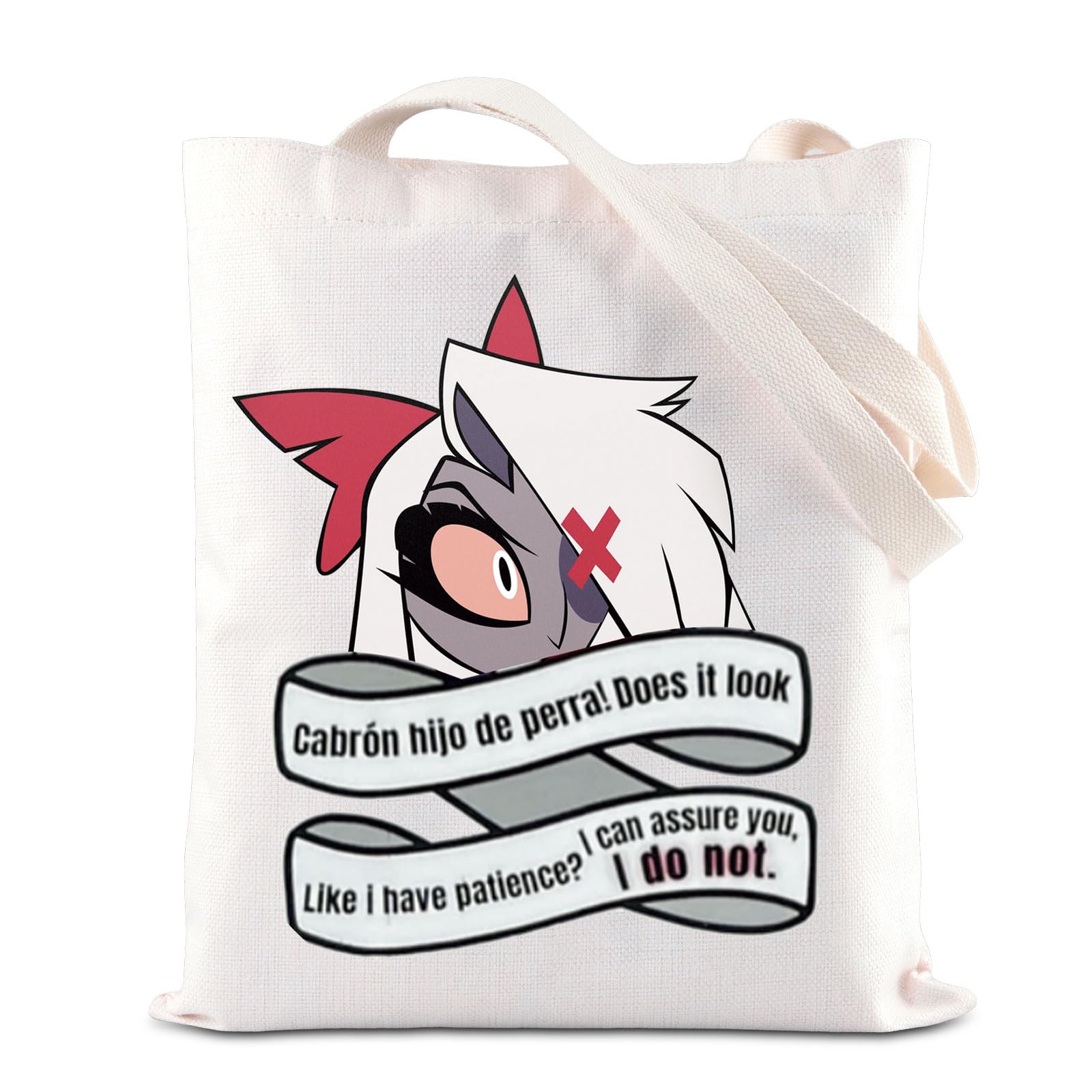 Amazon.com: KUIYAI Hazbin Cartoon Character Tote Bag Vaggie Merchandise ...