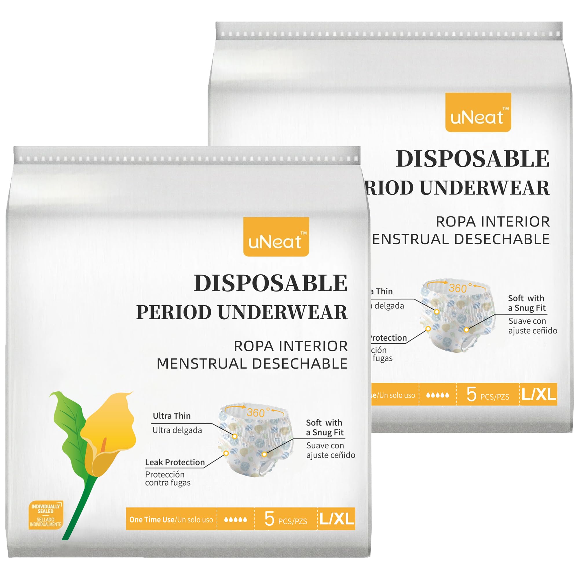 Amazon.com: uNeat Disposable Period Underwear for Women, Postpartum ...