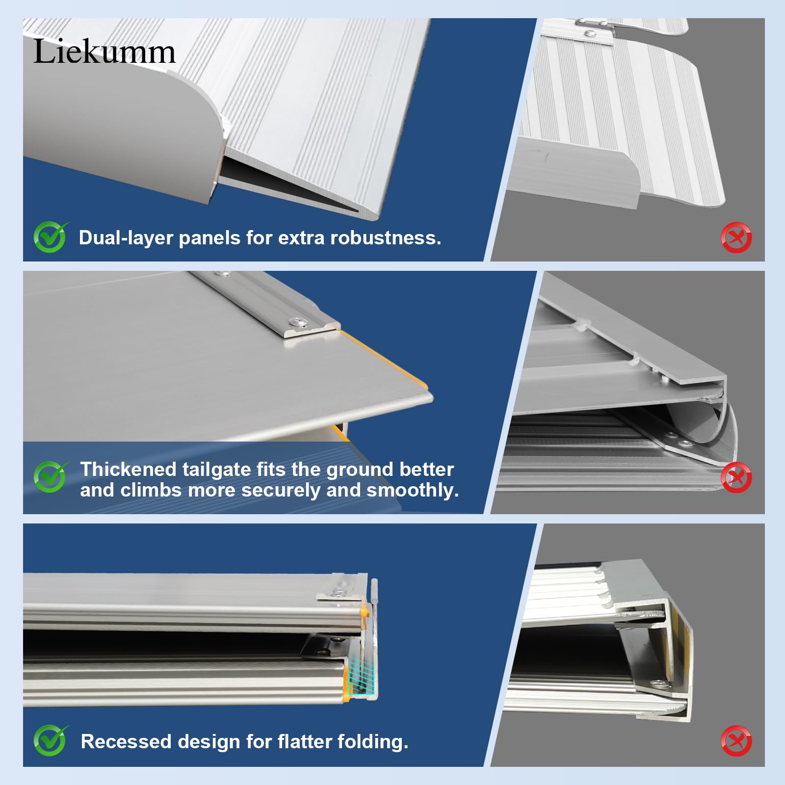 Snapklik.com : 4FT Portable Wheelchair Ramp, Aluminum Handicap Ramp ...