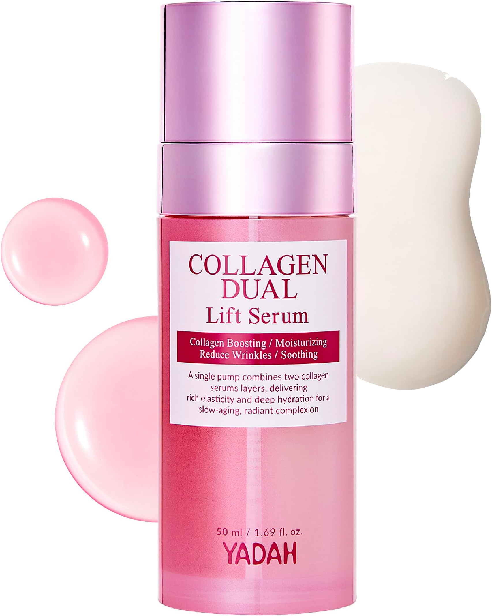 Amazon.com: YADAH Collagen Dual Lift Serum 1.69 fl oz - Triple Collagen ...