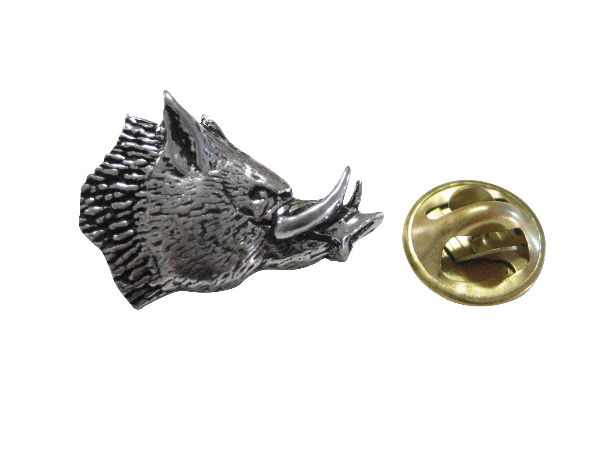 Amazon.com: Kiola Designs Wild Boar Hog Head Lapel Pin: Clothing, Shoes ...