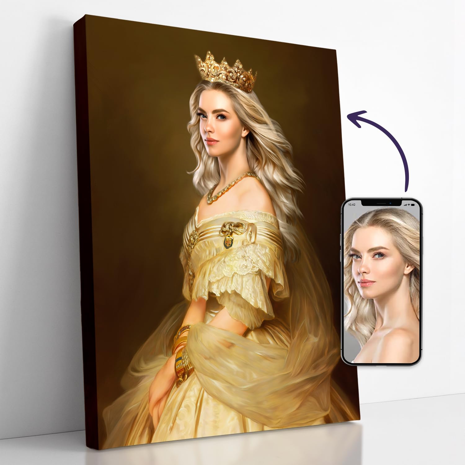 Amazon.com: Turn Me Royal Custom Portrait from Photo, Personalized ...