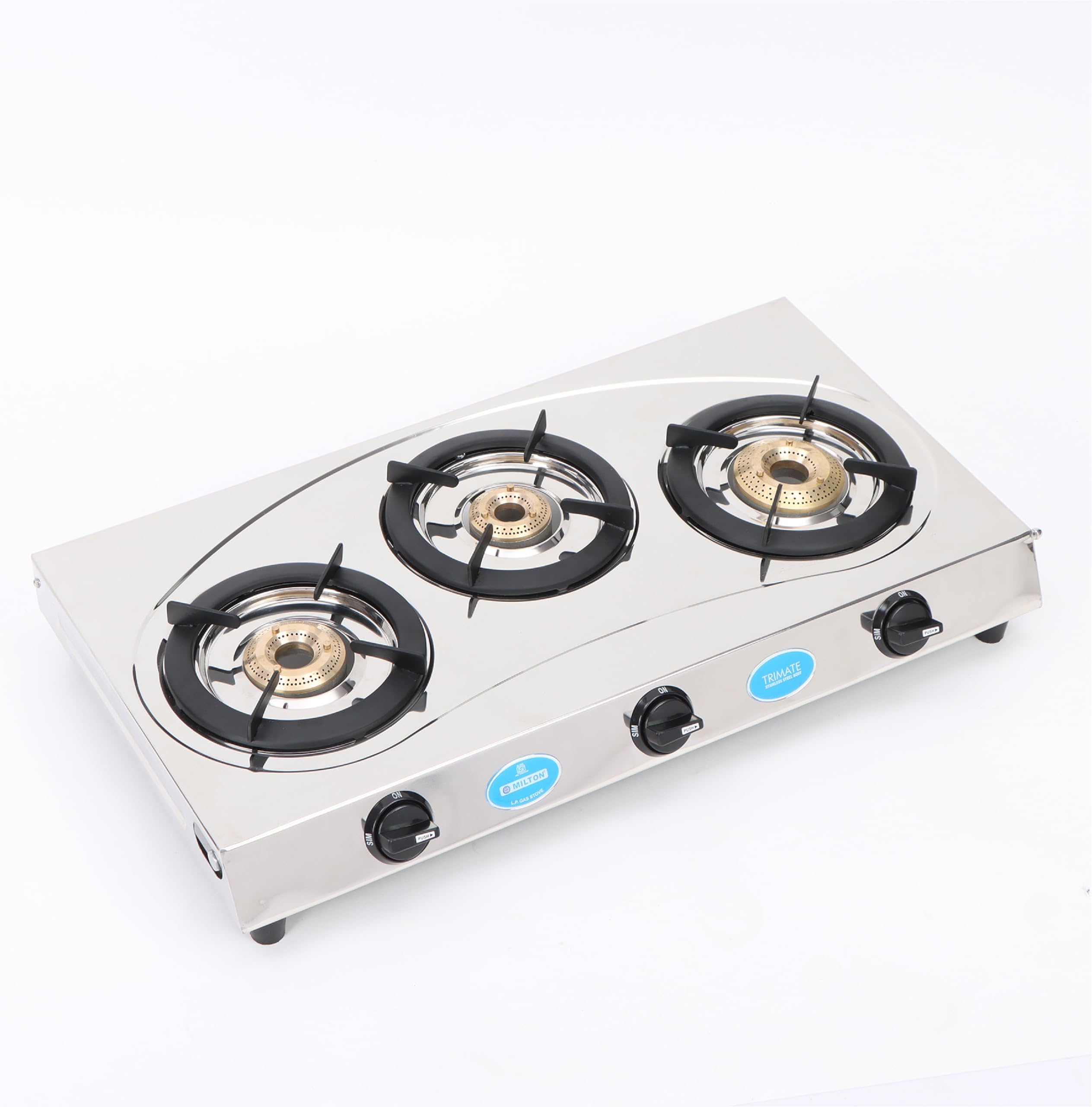 Sunflame Auto Ignition Stainless Steel 3 Burner Gas Stove Black at Matthew Hockett blog