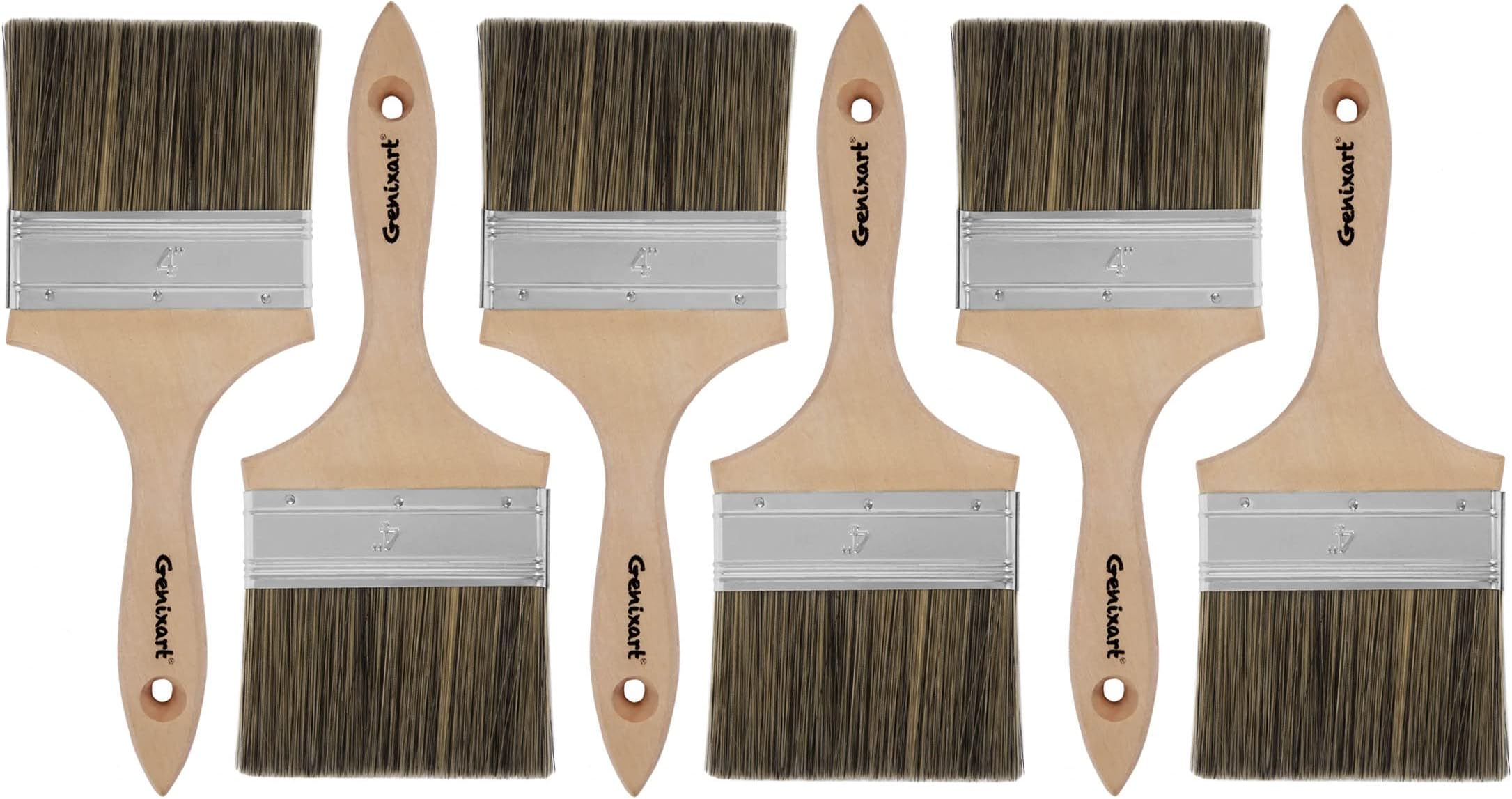 Amazon.com: Double Thick Chip Paint Brush, 6 Pack, 4 inch / 100mm Stain ...