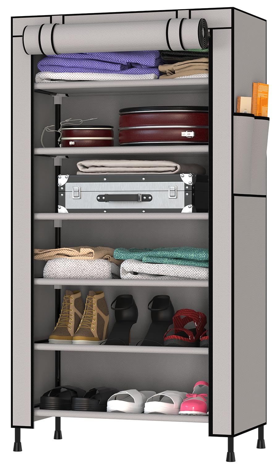 MY ARMOR 1 Door Multipurpose Foldable Wardrobe for Clothes ...