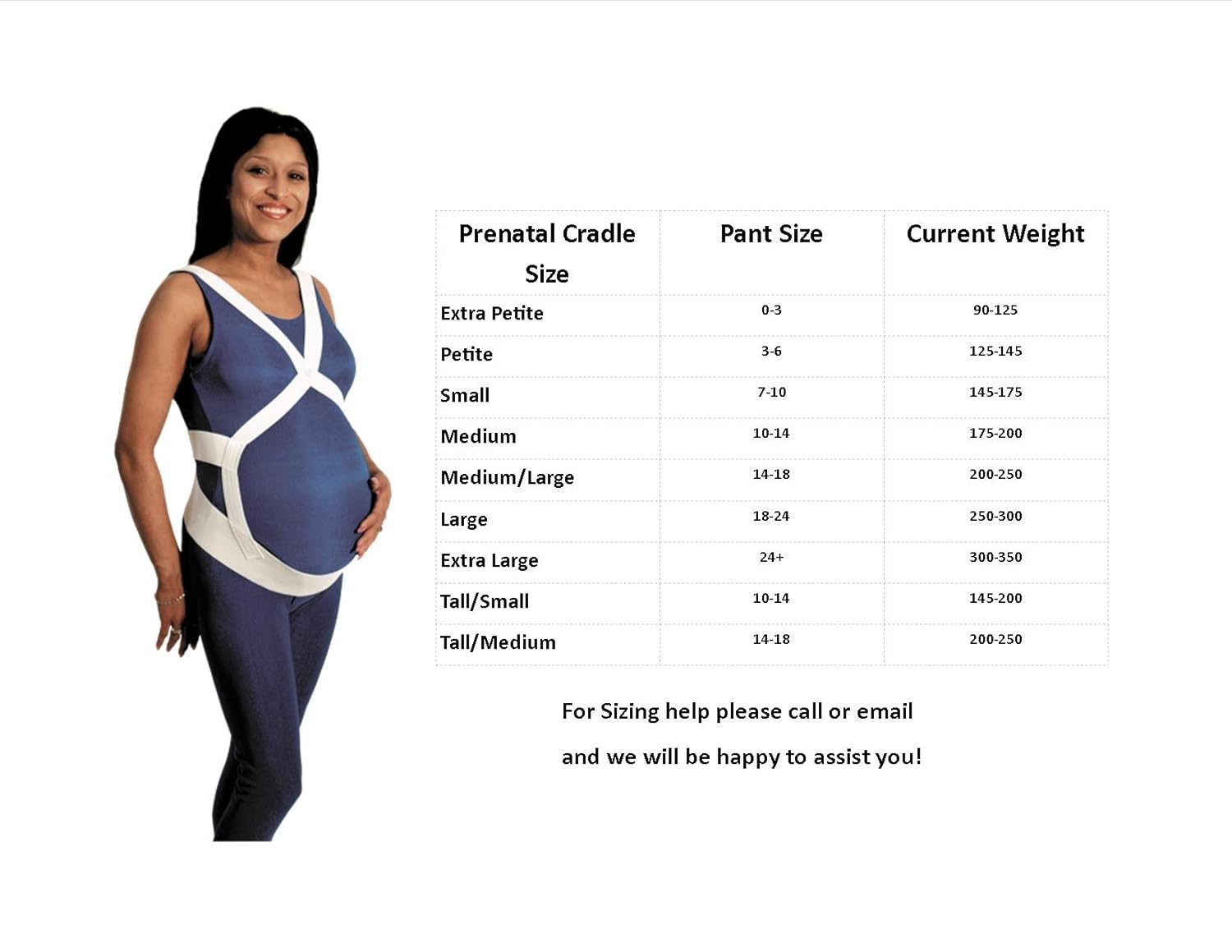 Amazon.com : Prenatal Cradle Original, Large, White : Maternity ...