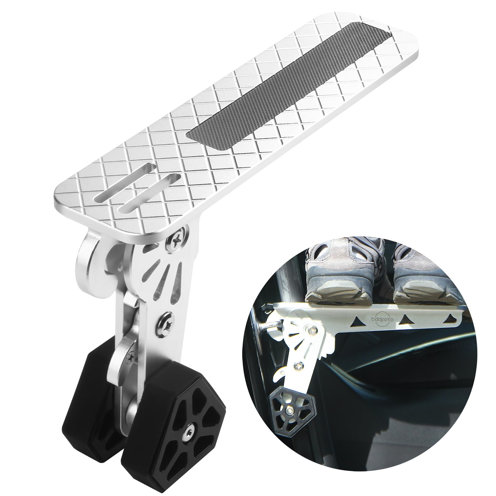 Amazon.com: Car Door Step, BDDFOTO Universal Fit Foldable Roof Rack ...