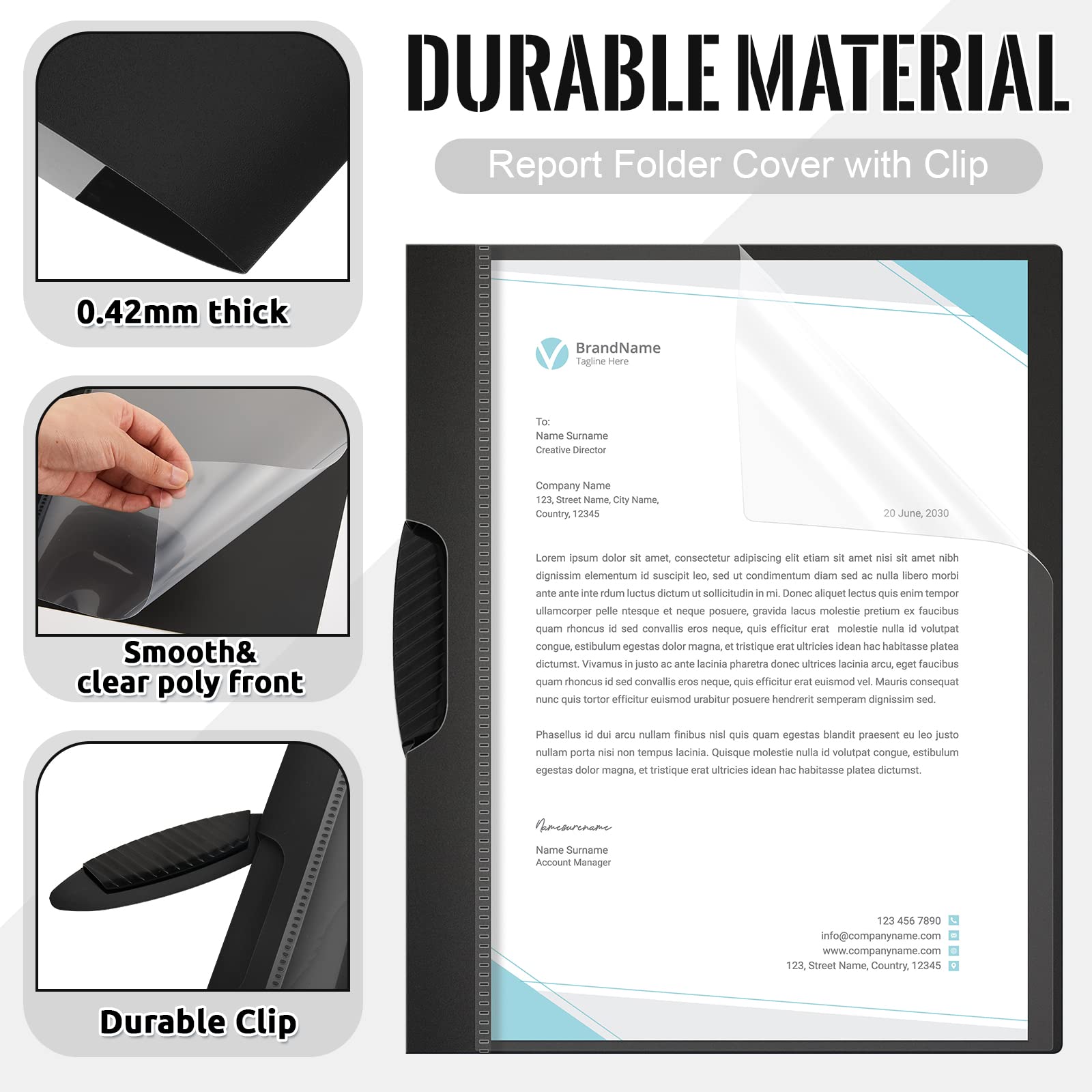 Clear Plastic Report Covers