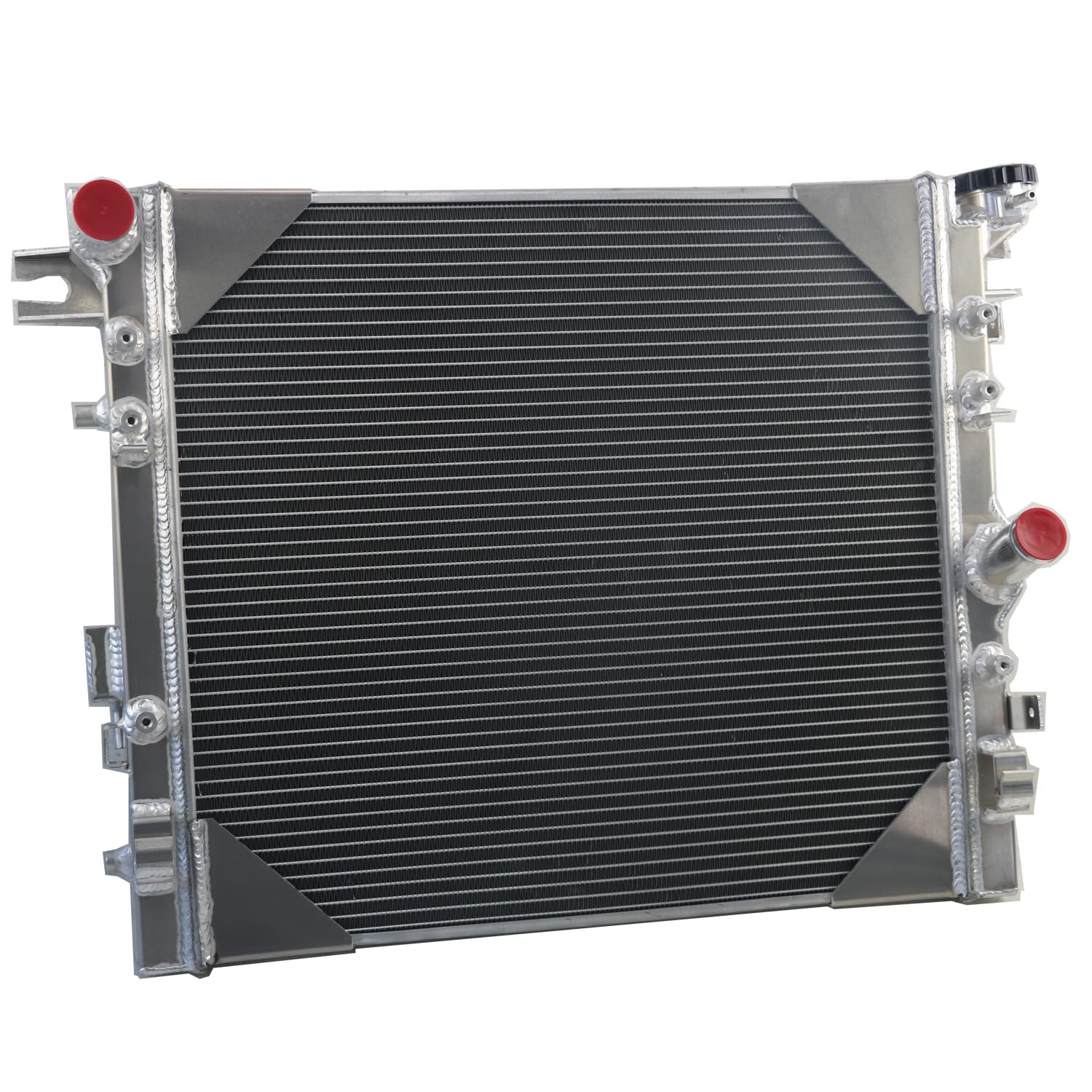 MotoCooling Jeep Jk Radiators, 3 Row Aluminum Radiator for 2007-2018 ...