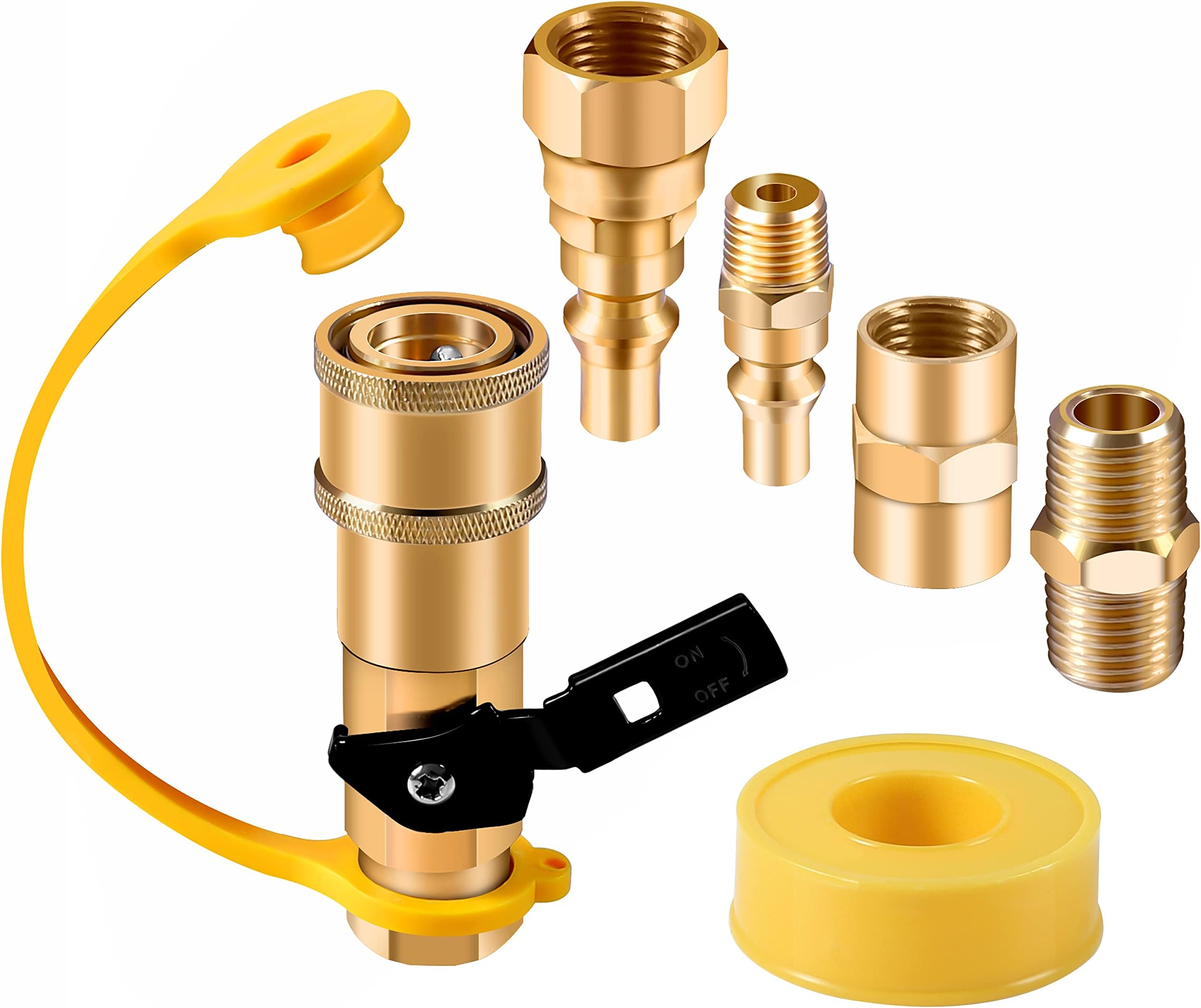 Amazon.com: gohantee Tee Splitter Universal Quick Disconnect Connect ...