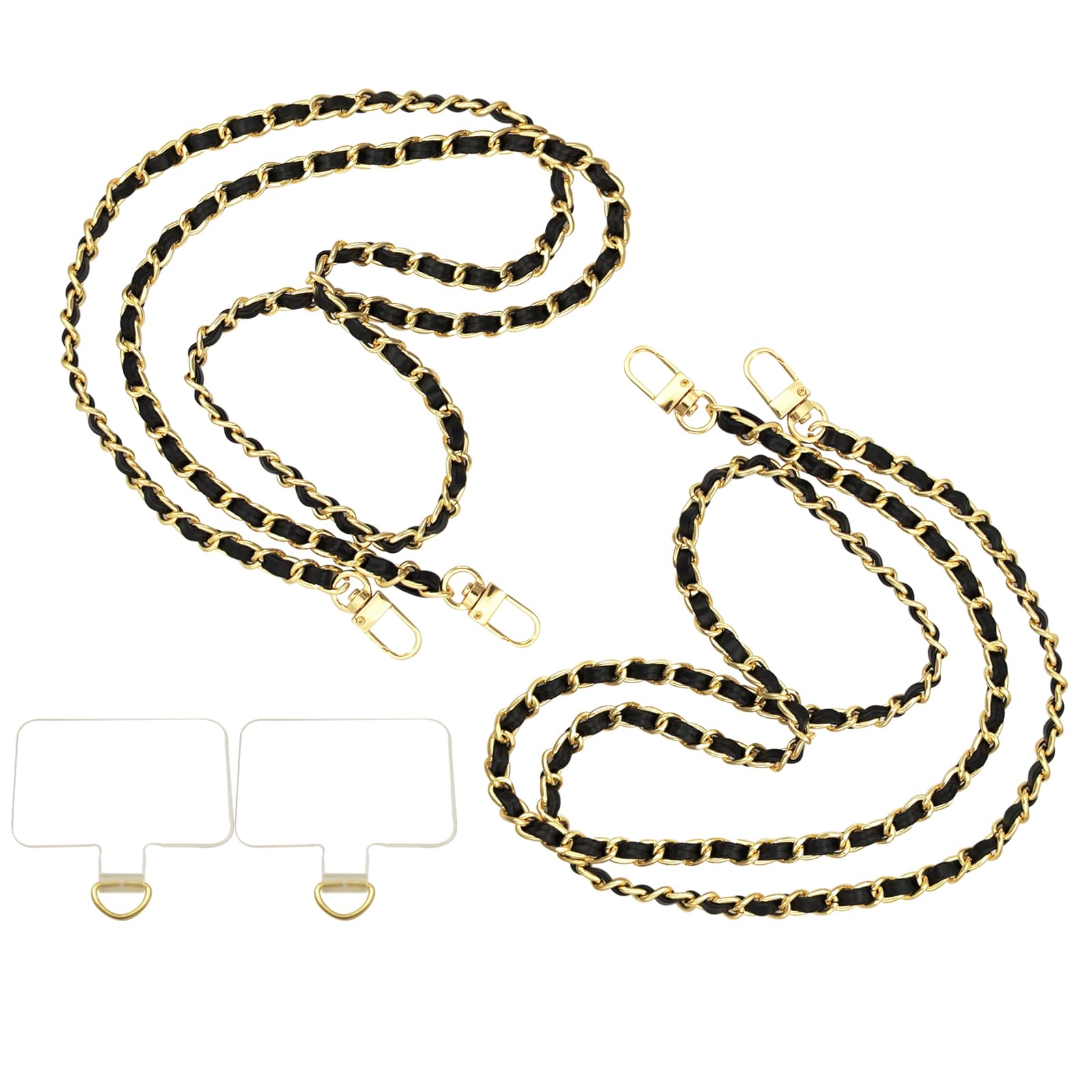 Amazon.com: 2PCS Cell Phone Chain Crossbody,Phone Lanyard,47.2" Metal ...