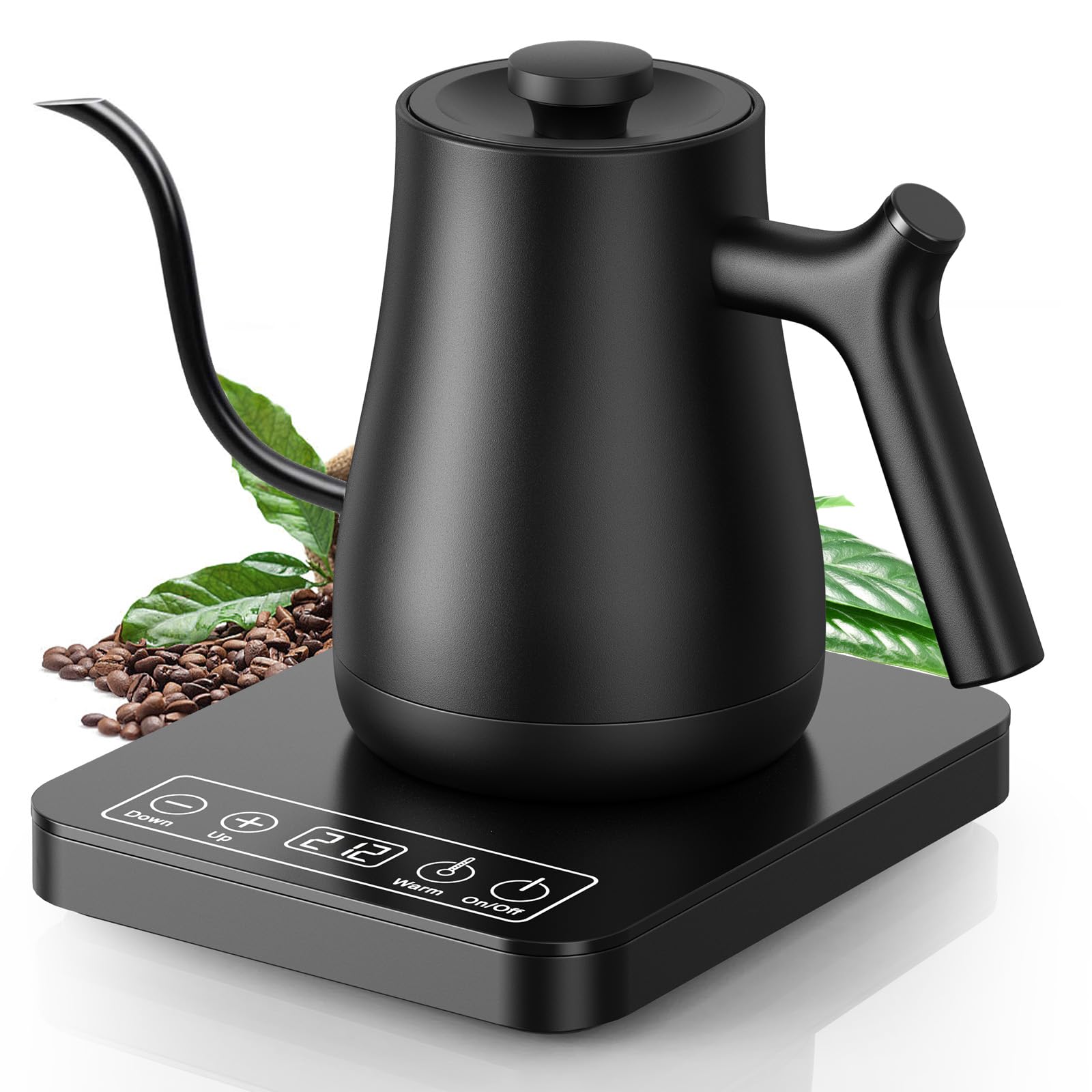 Amazon.com: Gooseneck Electric Kettle, Large LCD Screen Temperature ...